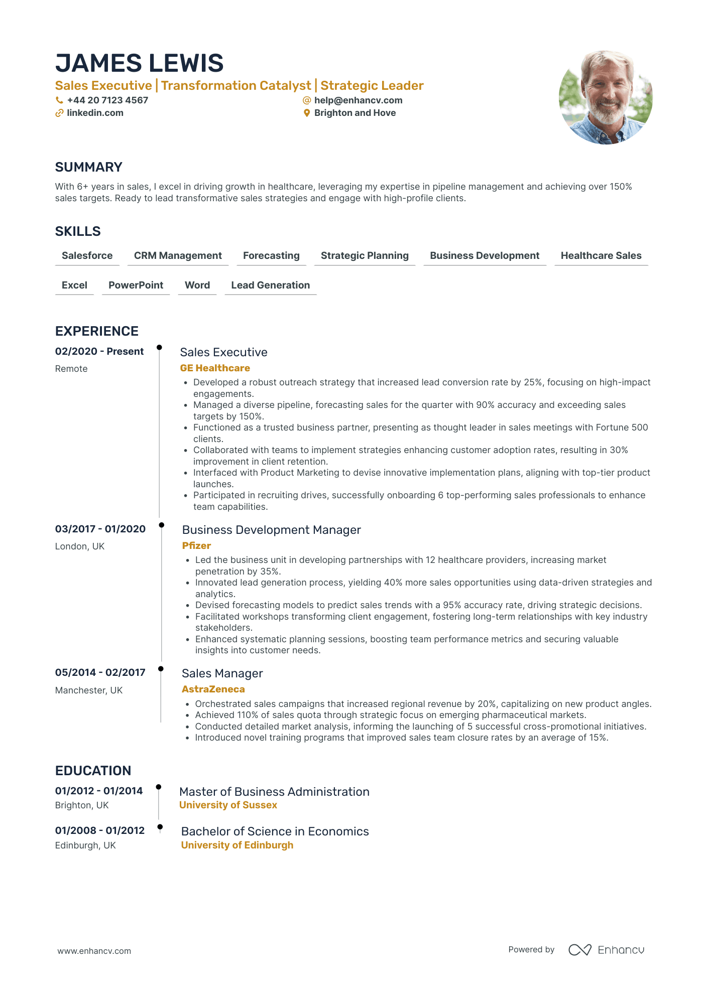 Executive CV Examples & Guide for 2025