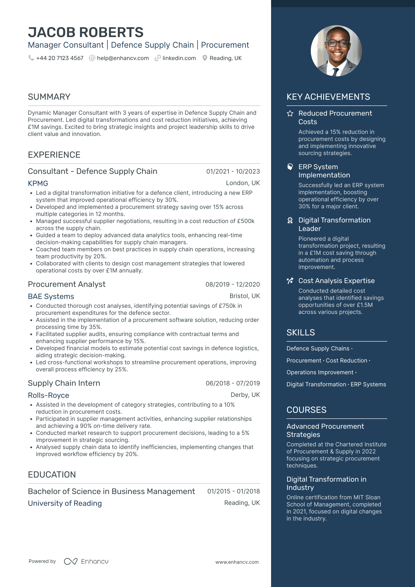 Procurement Manager CV Examples & Guide for 2026