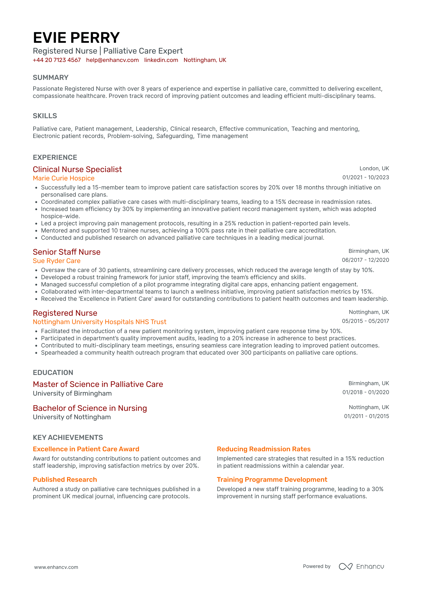 Registered Nurse CV Examples & Guide for 2026