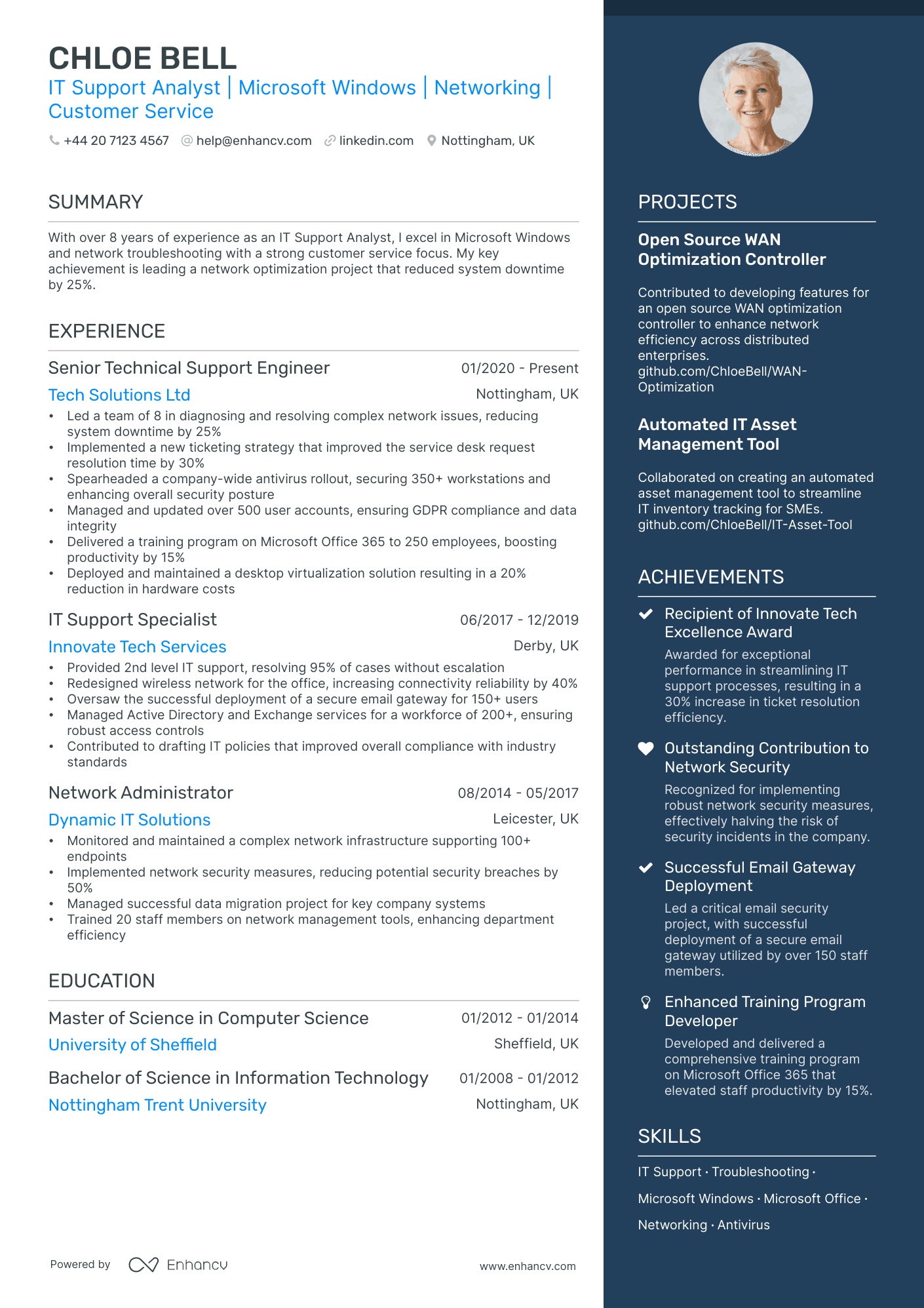 IT Support Analyst CV Examples & Guide for 2025