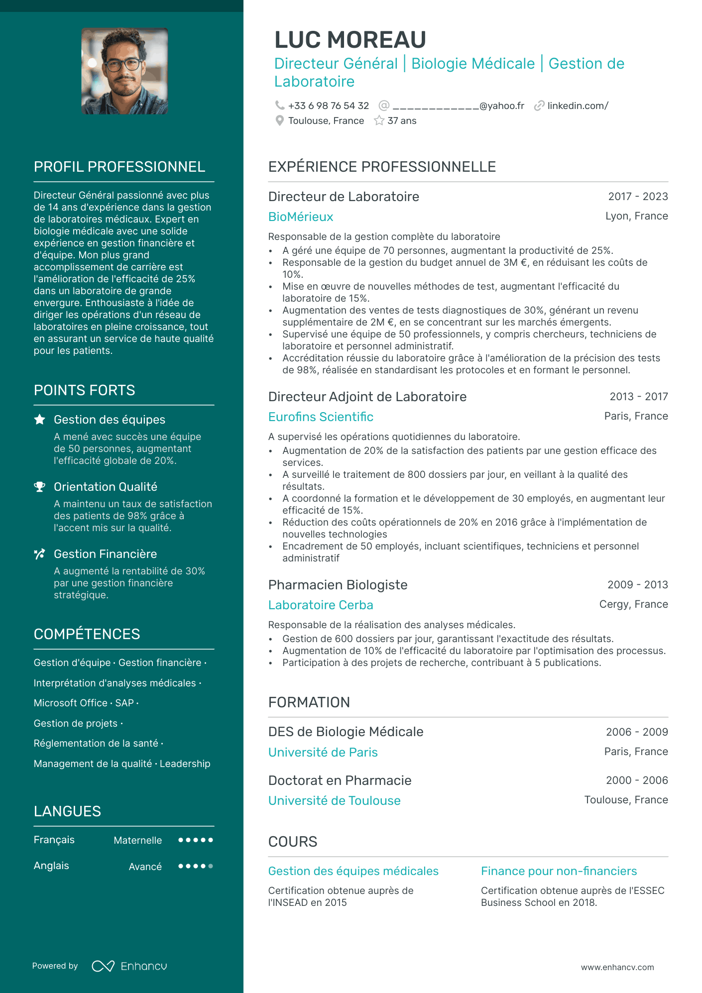 CV Designer | Créez un CV qui se démarque | Enhancv