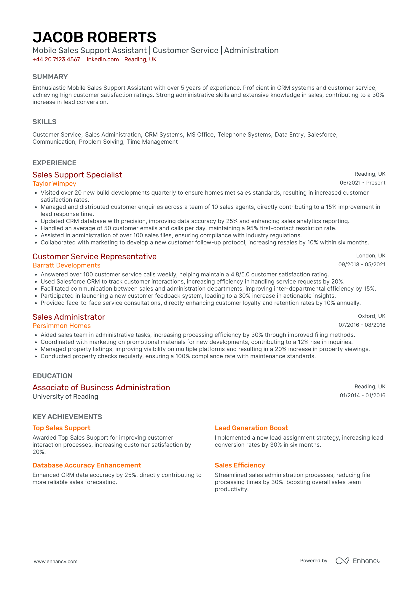 Sales Assistant CV Examples & Guide for 2026