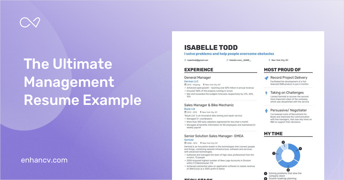 5 Management Resume Examples & Guide for 2024