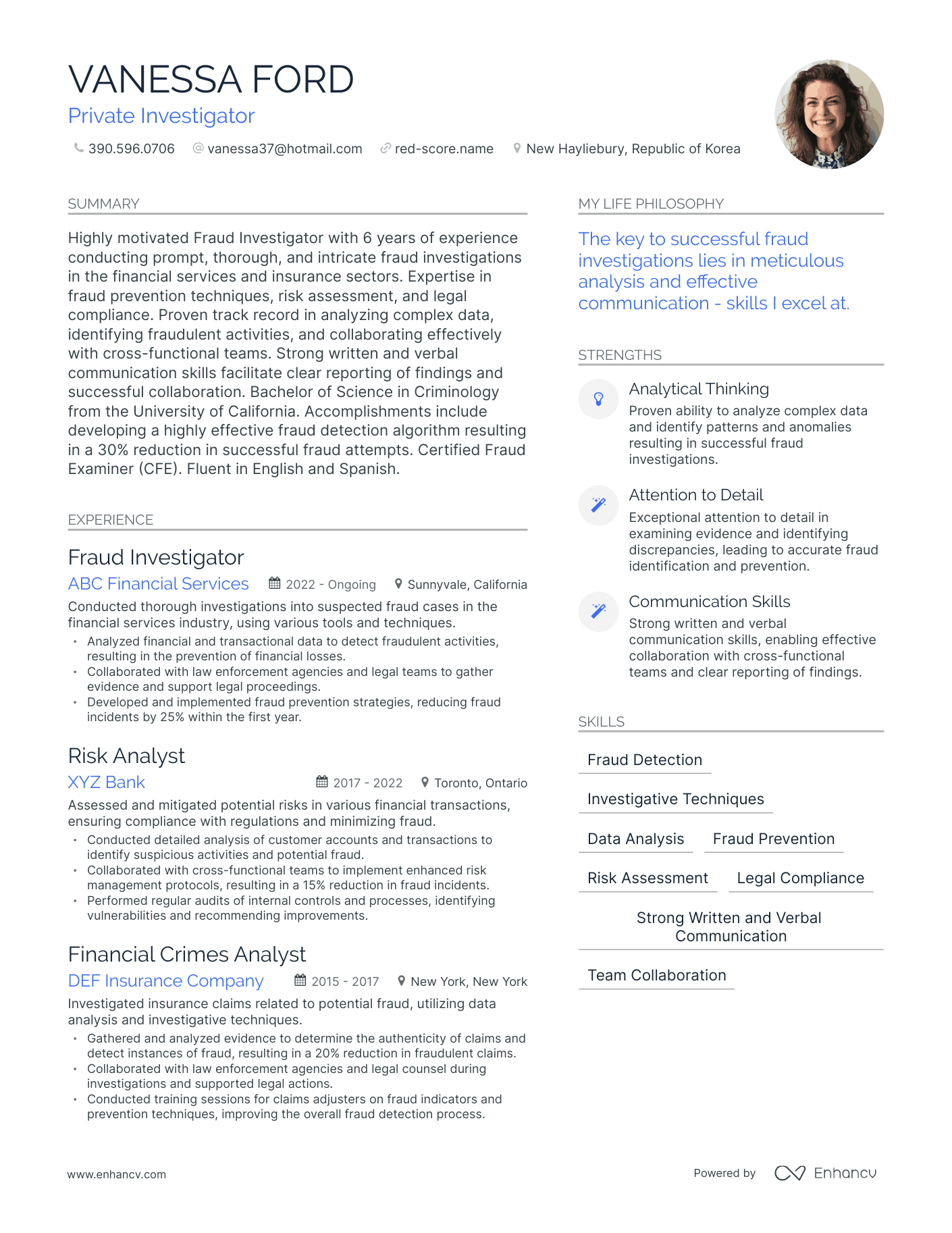 3 Private Investigator Resume Examples How To Guide For 2023