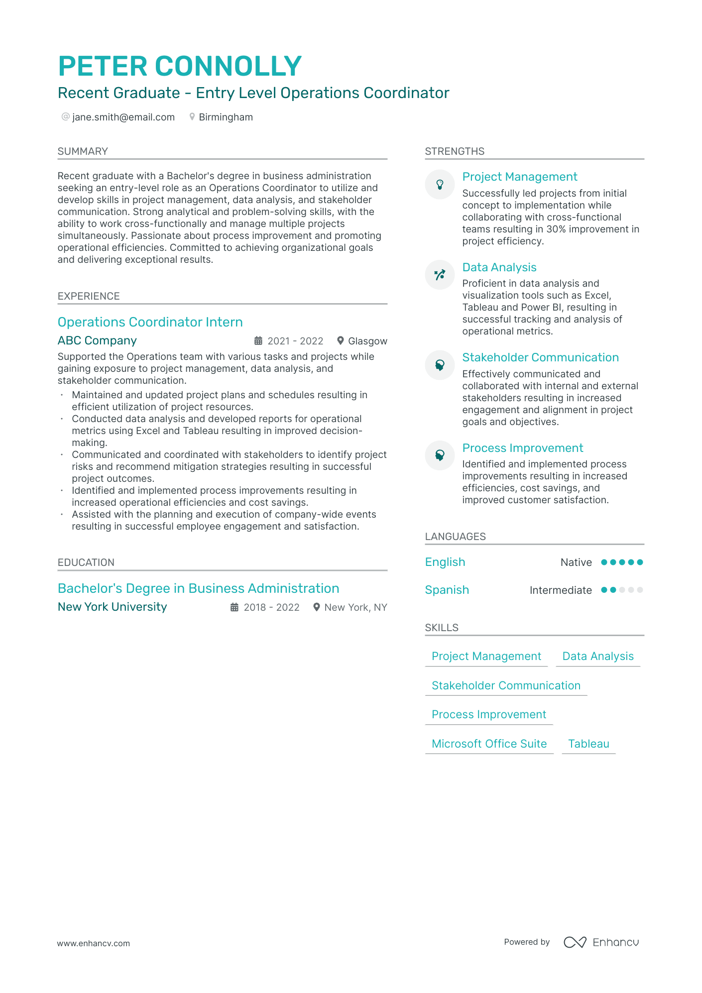 3 Chief Of Staff CV Examples for 2024