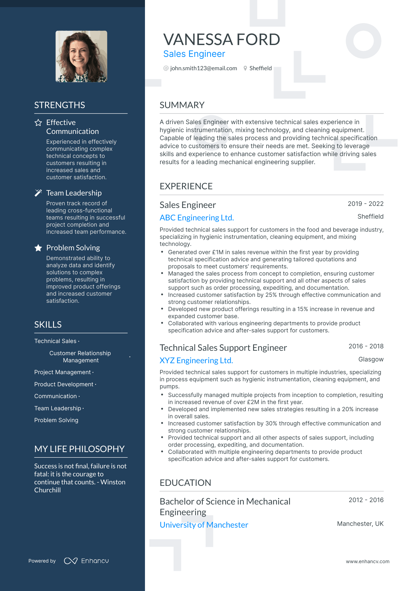 3 Sales Engineer CV Examples for 2023
