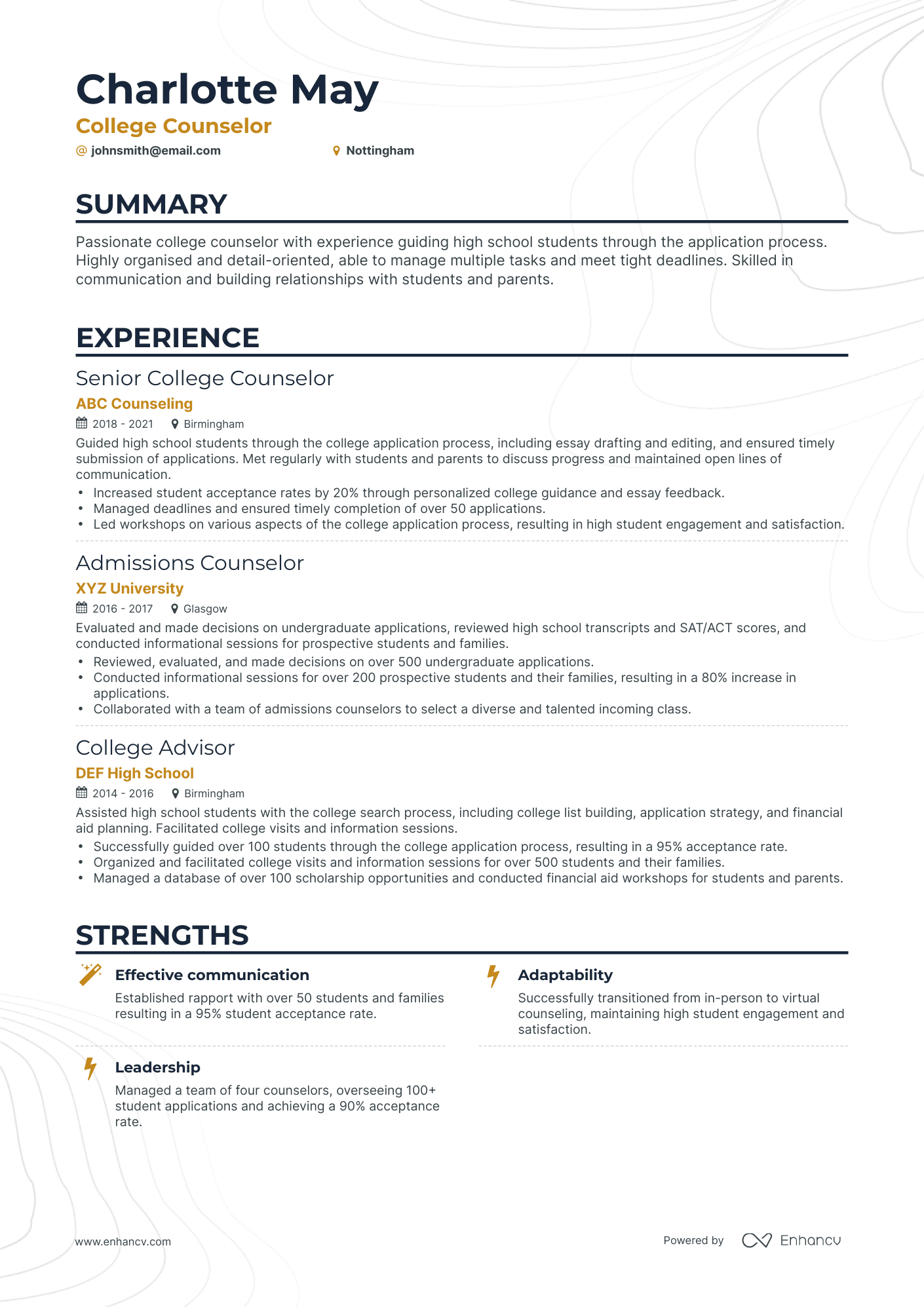 3 College CV Examples for 2023