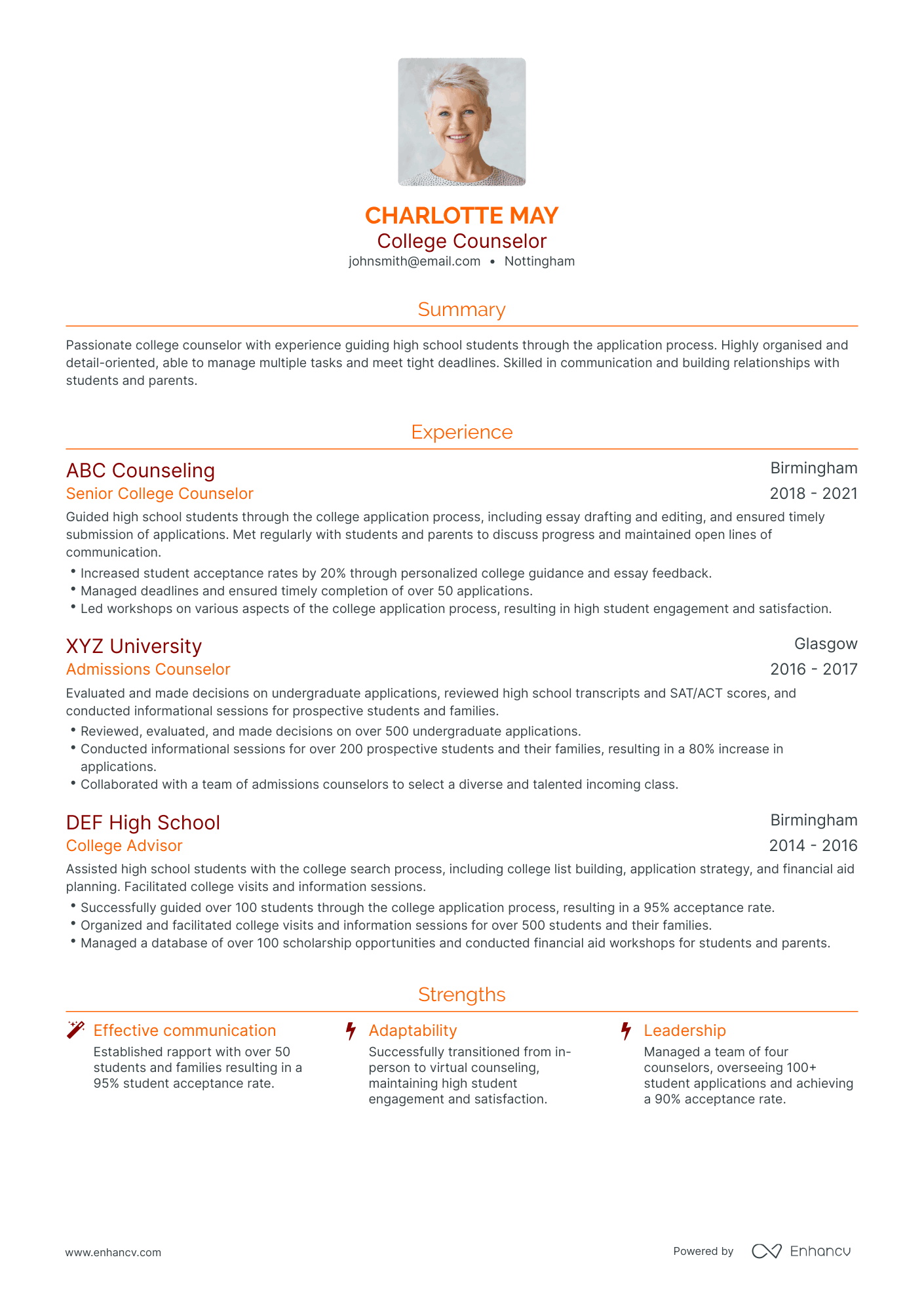 3 College CV Examples for 2023