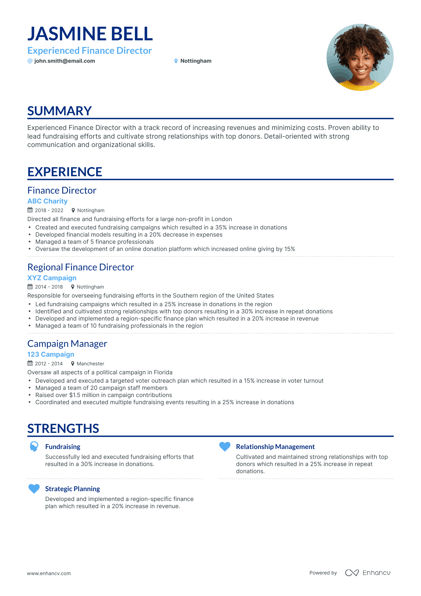 3 Finance Director CV Examples for 2023