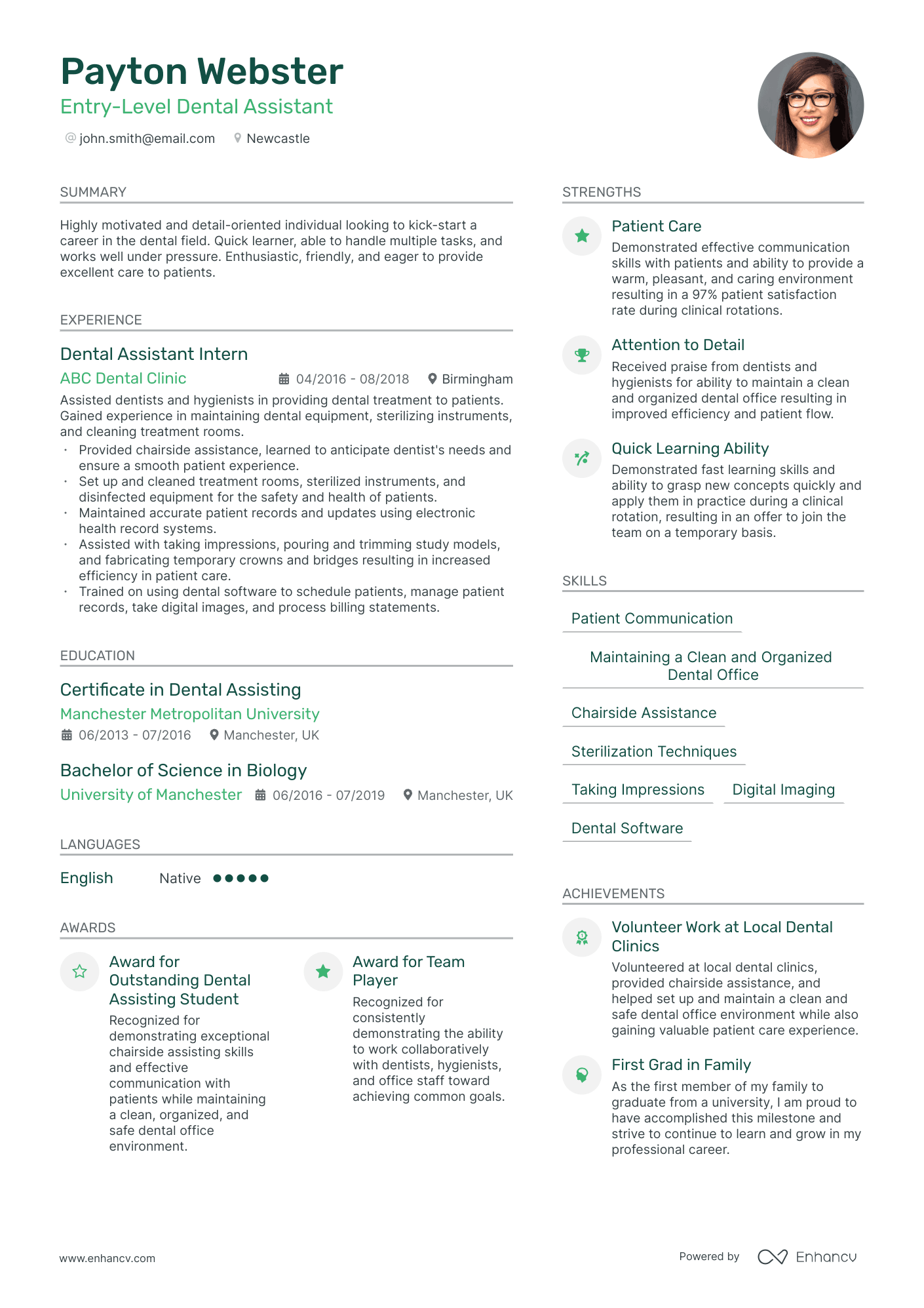 3 Dentist CV Examples for 2024