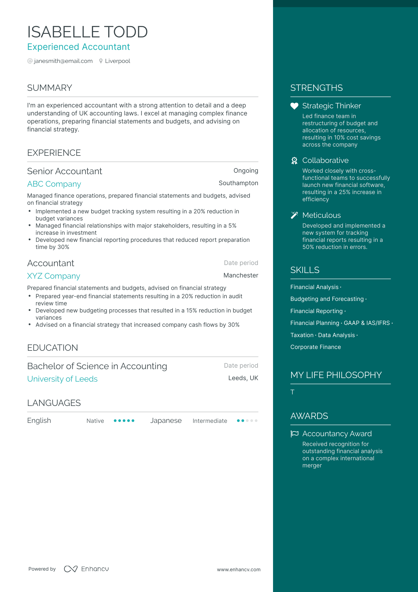 3 Accounting CV Examples for 2023