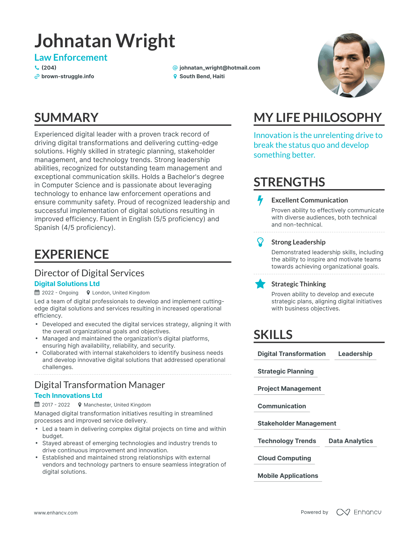 Resume Objective For Law Enforcement