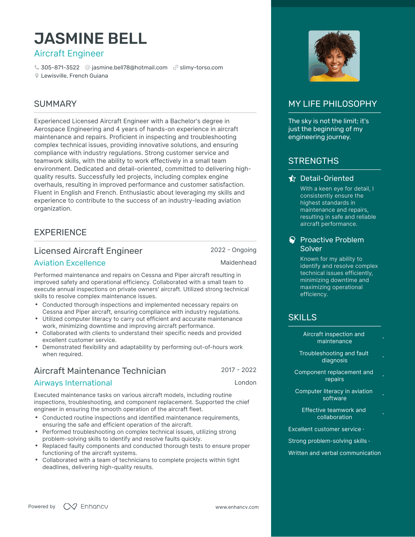 3 Successful Aircraft Engineer Resume Examples And Writing Tips For 2024