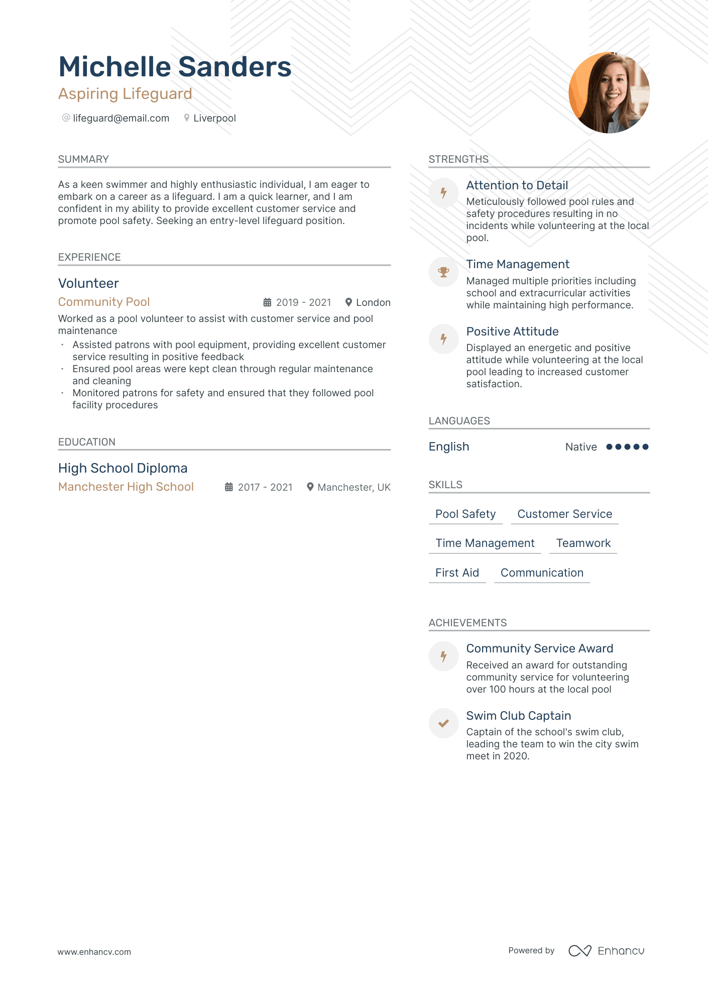 3 Lifeguard CV Examples for 2024