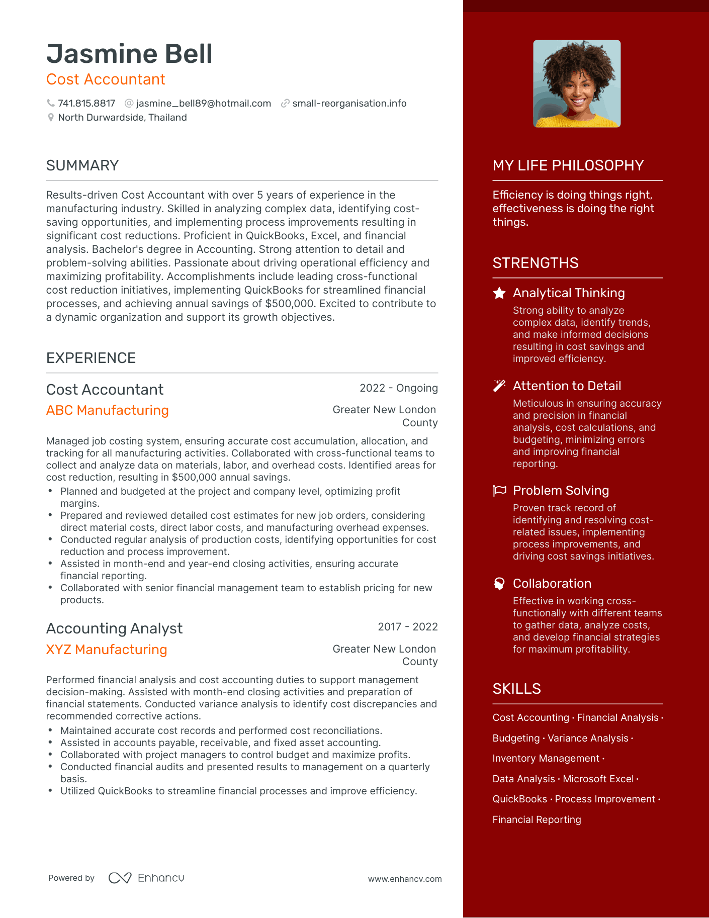 3 Cost Accountant Resume Examples How To Guide For 2023