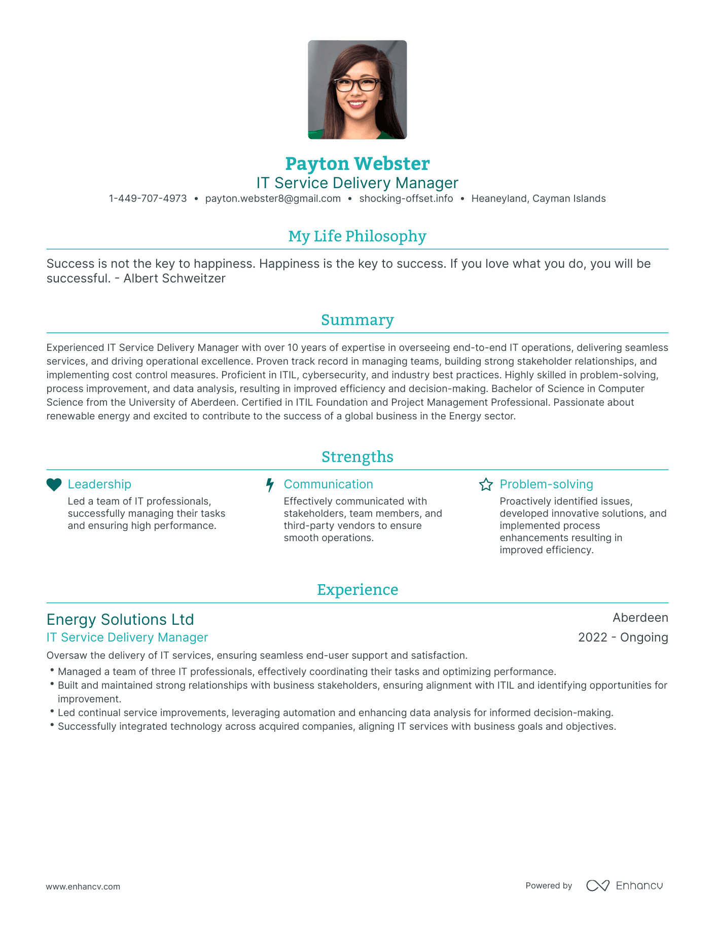 3 IT Service Delivery Manager Resume Examples How To Guide For 2023