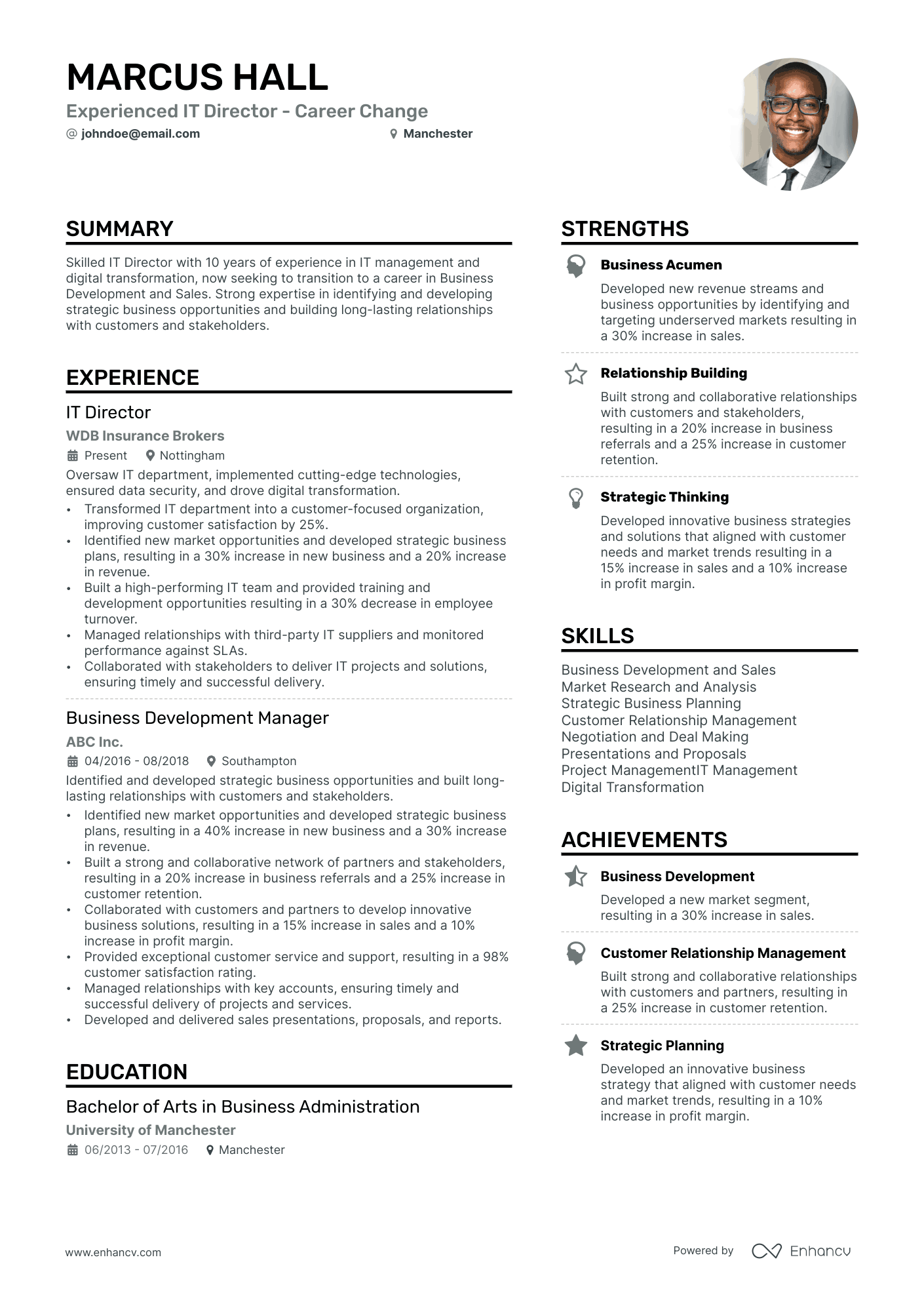 3 IT Director CV Examples for 2024