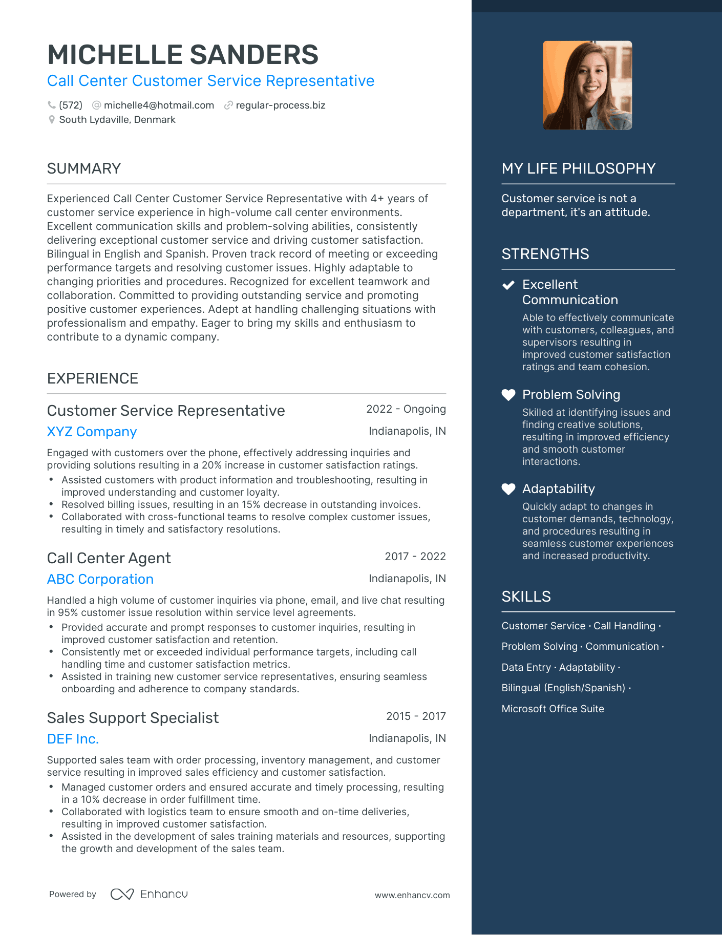 3 Call Center Customer Service Representative Resume Examples How To