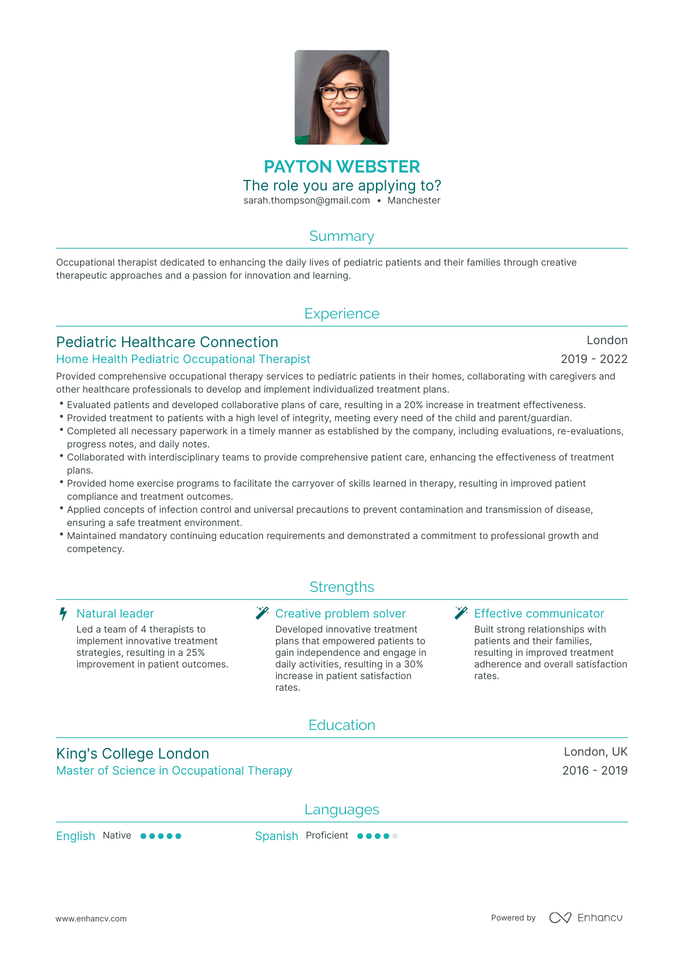 3 Occupational Therapist CV Examples for 2023