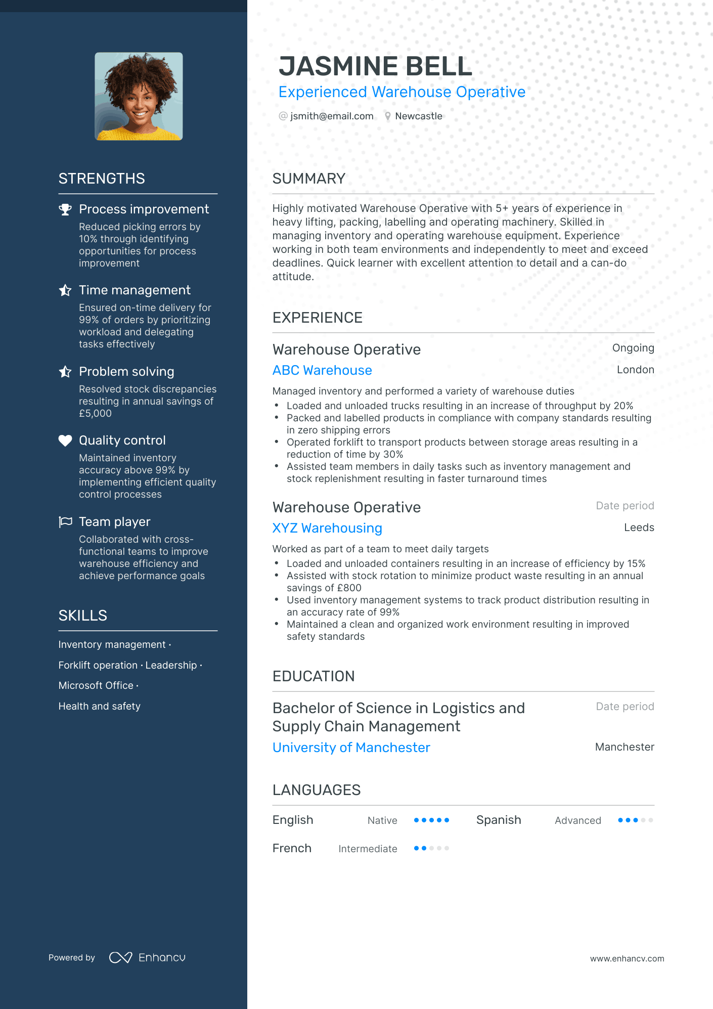 3 Warehouse CV Examples for 2023