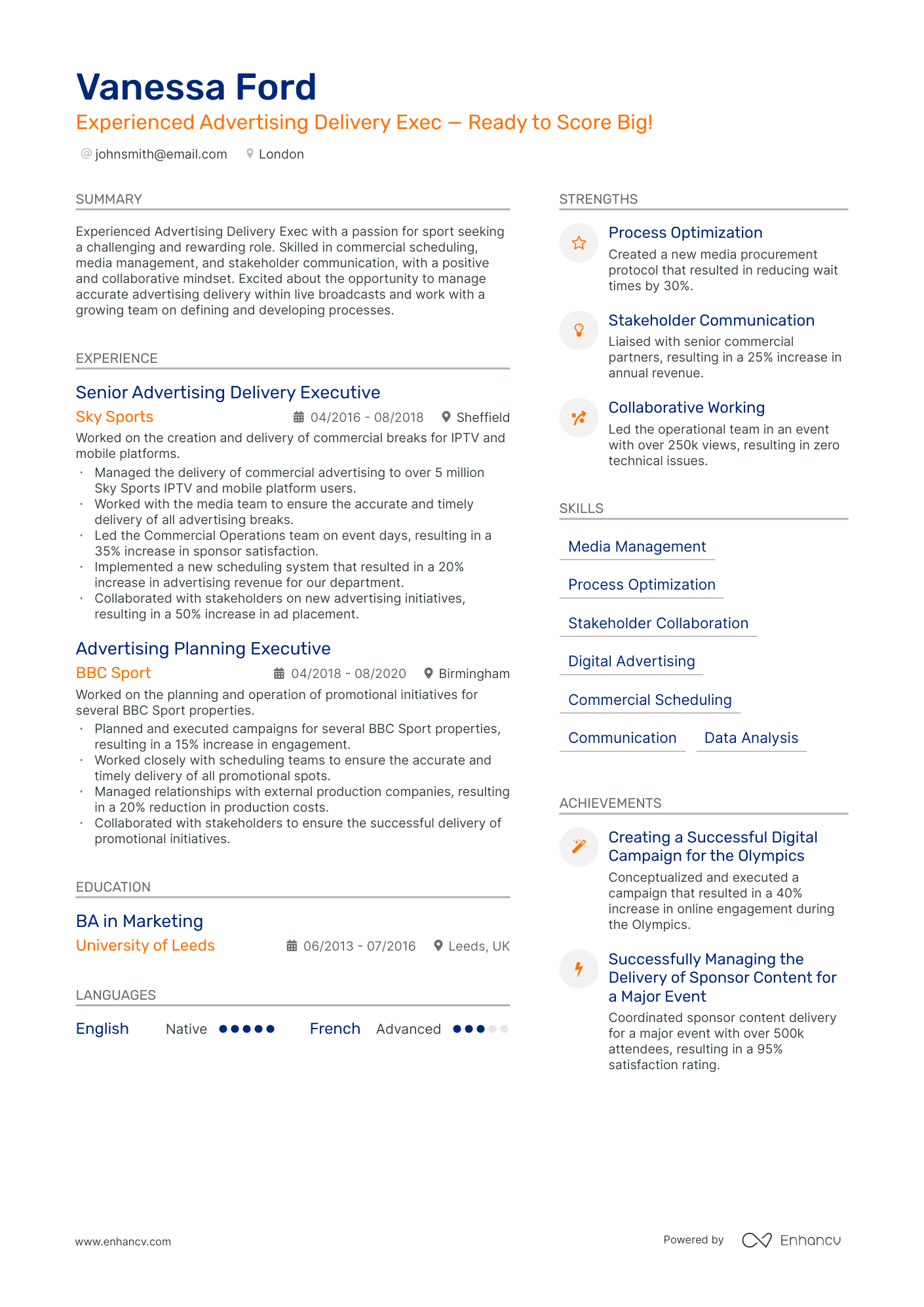3 Advertising CV Examples for 2024