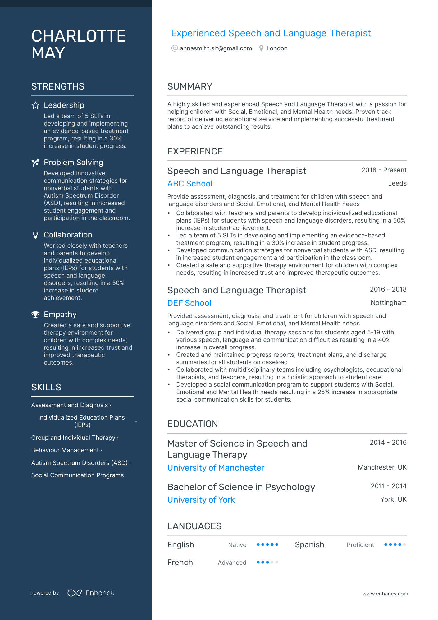 3 Therapist CV Examples for 2024