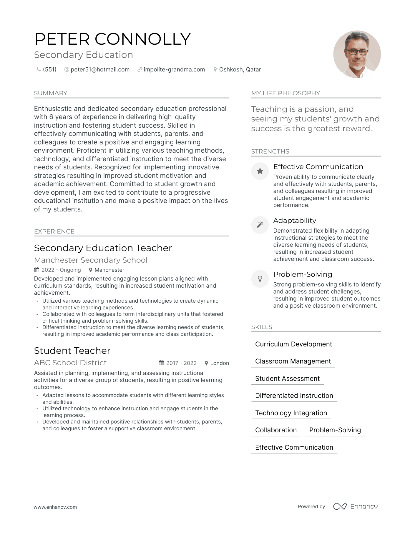 3 Successful Secondary Education Resume Examples And Writing Tips For 2024