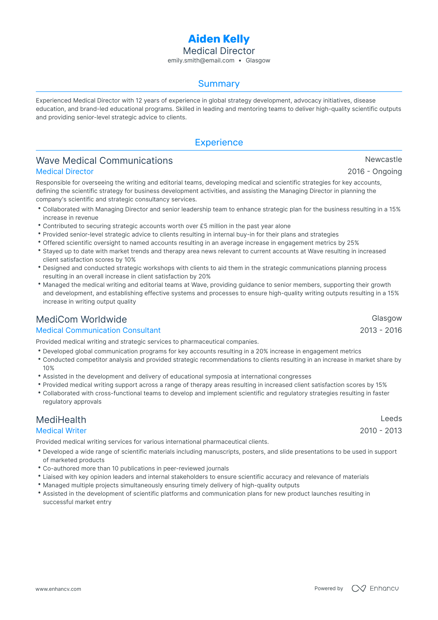 3 Medical CV Examples for 2023