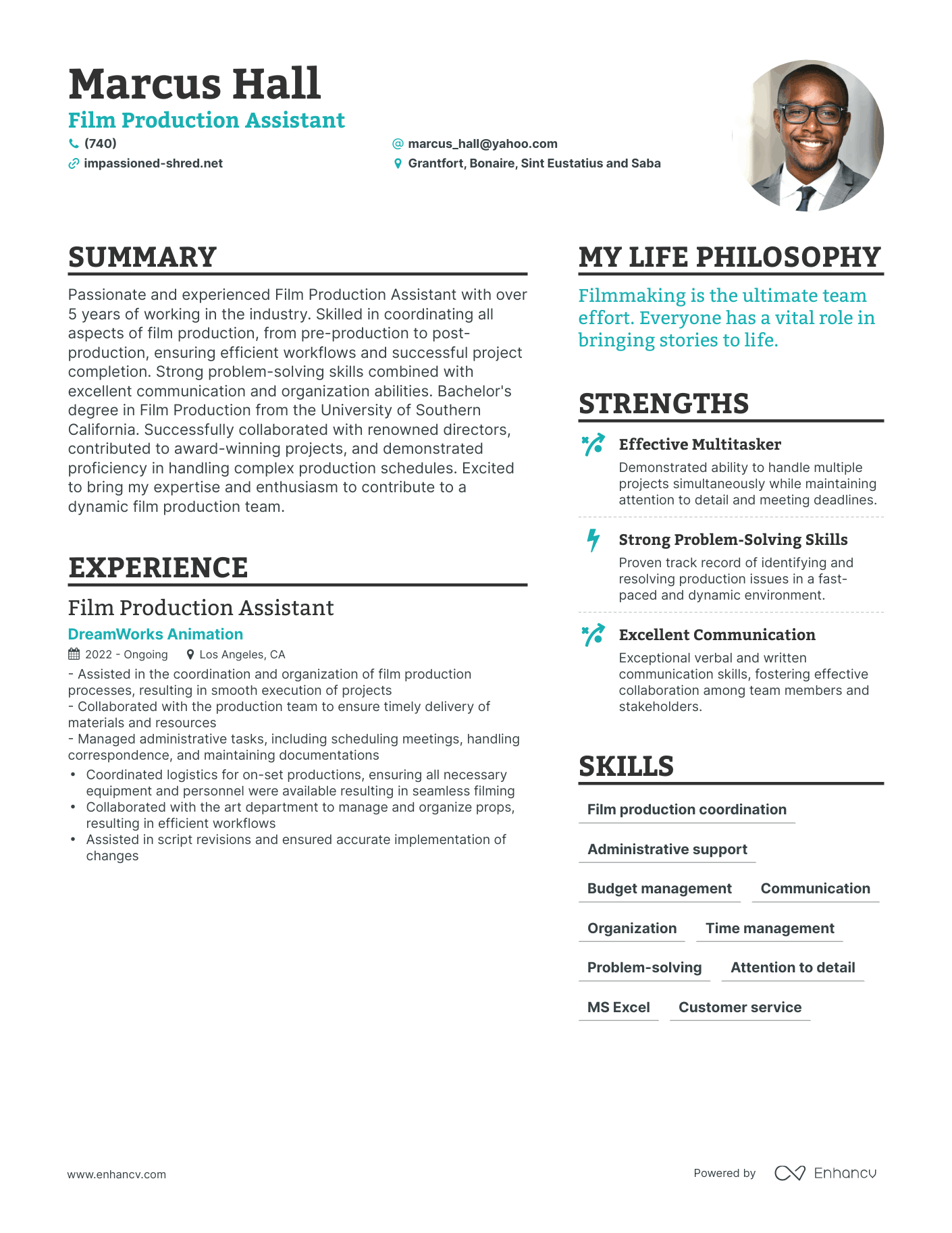 3 Successful Film Production Assistant Resume Examples And Writing Tips 3 Successful Film Production Assistant Resume Examples And Writing Tips