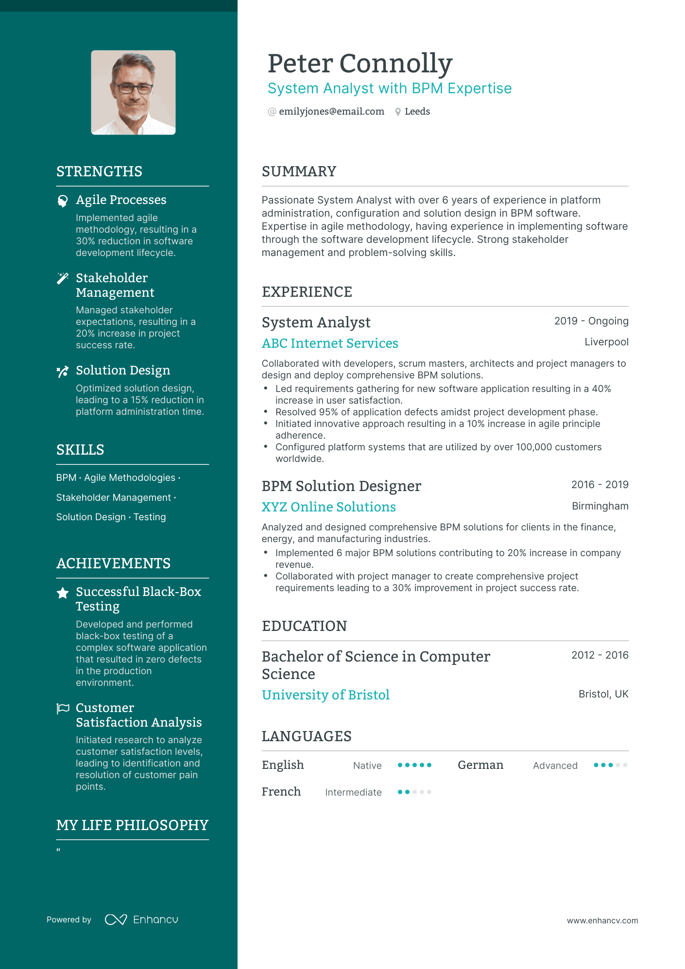 3 System Analyst CV Examples for 2023