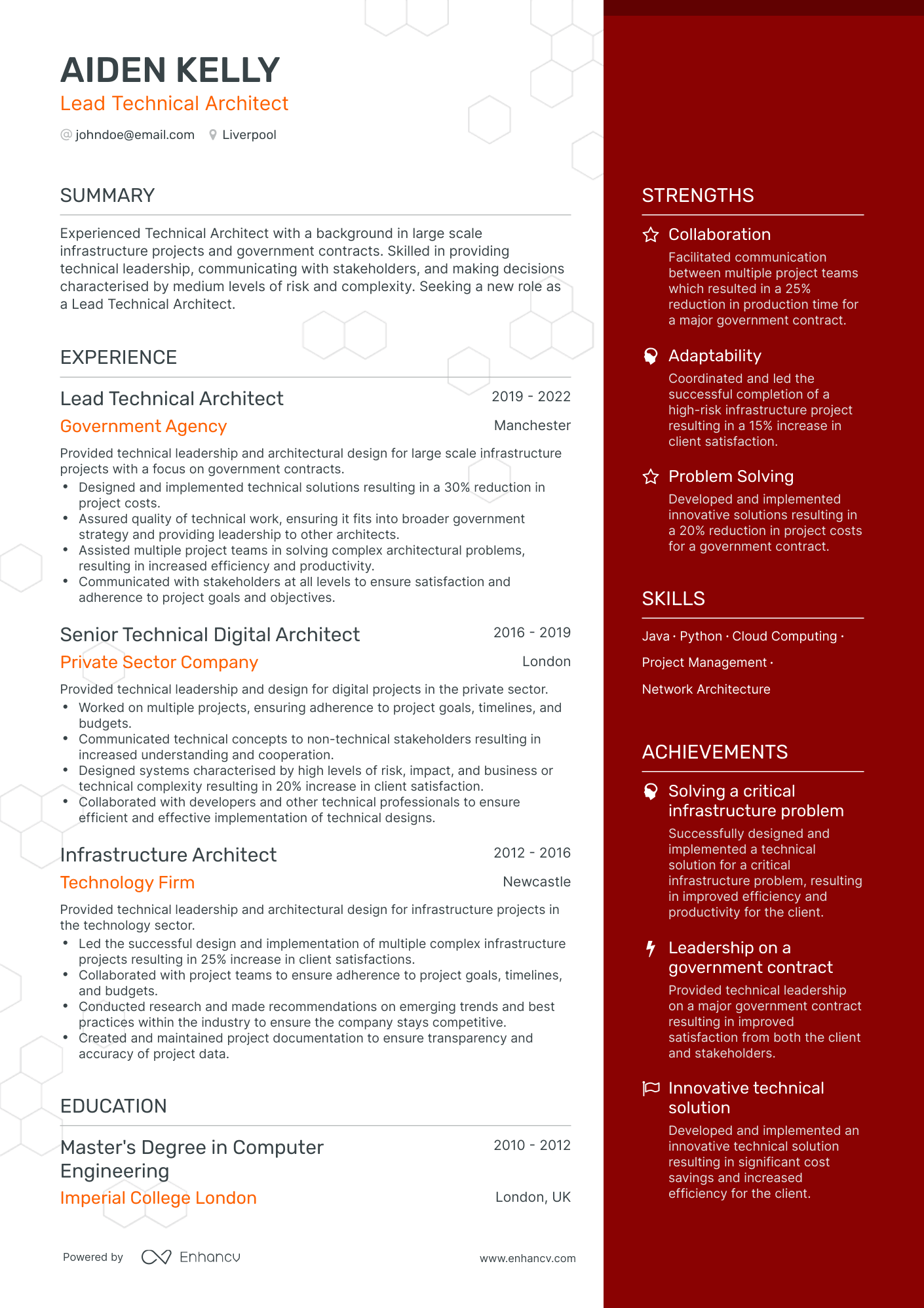 3 Architect CV Examples for 2023