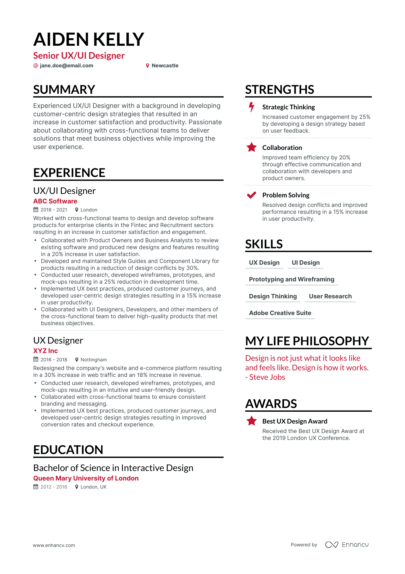 3 Designer CV Examples for 2023