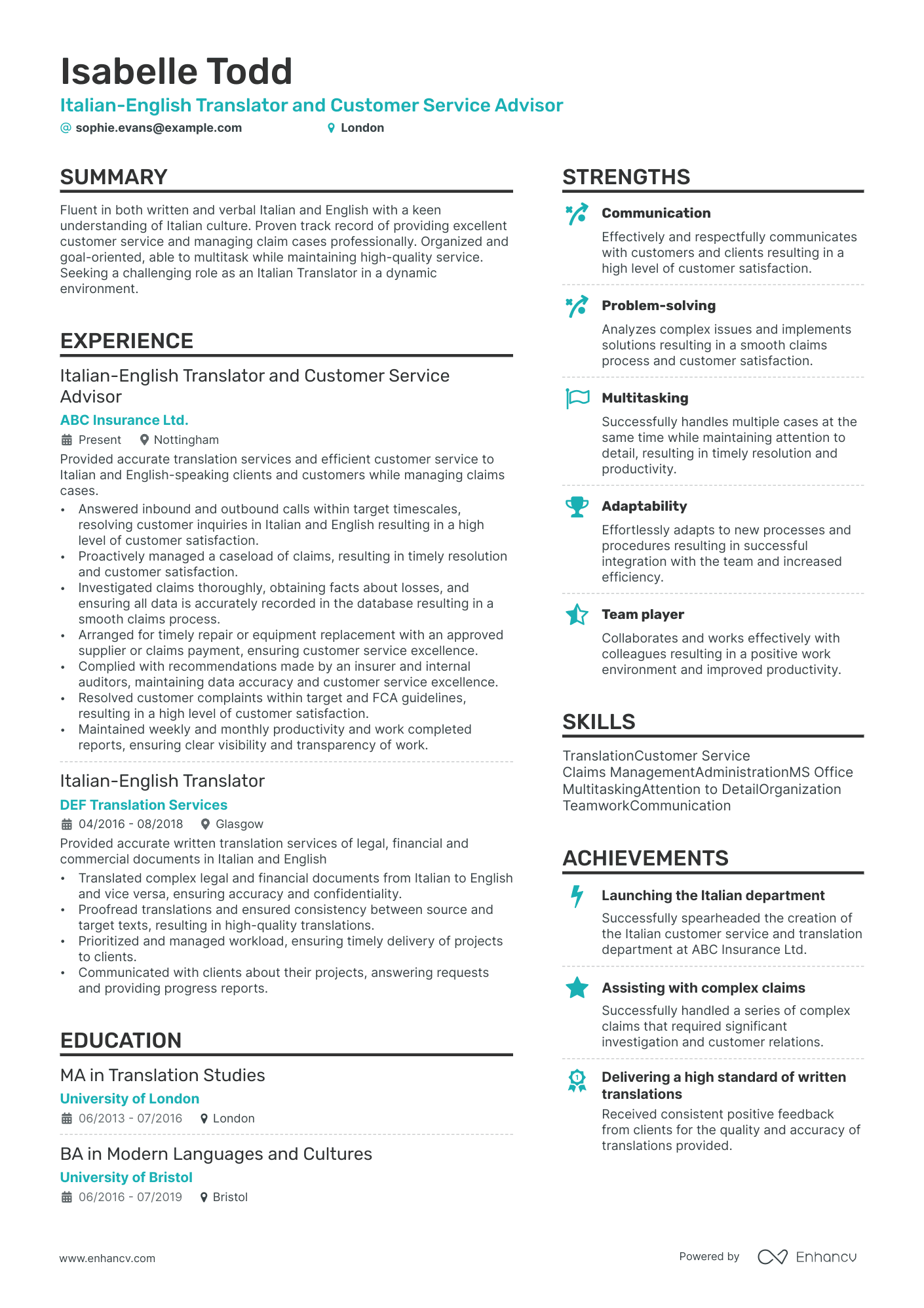 3 Translator CV Examples for 2024