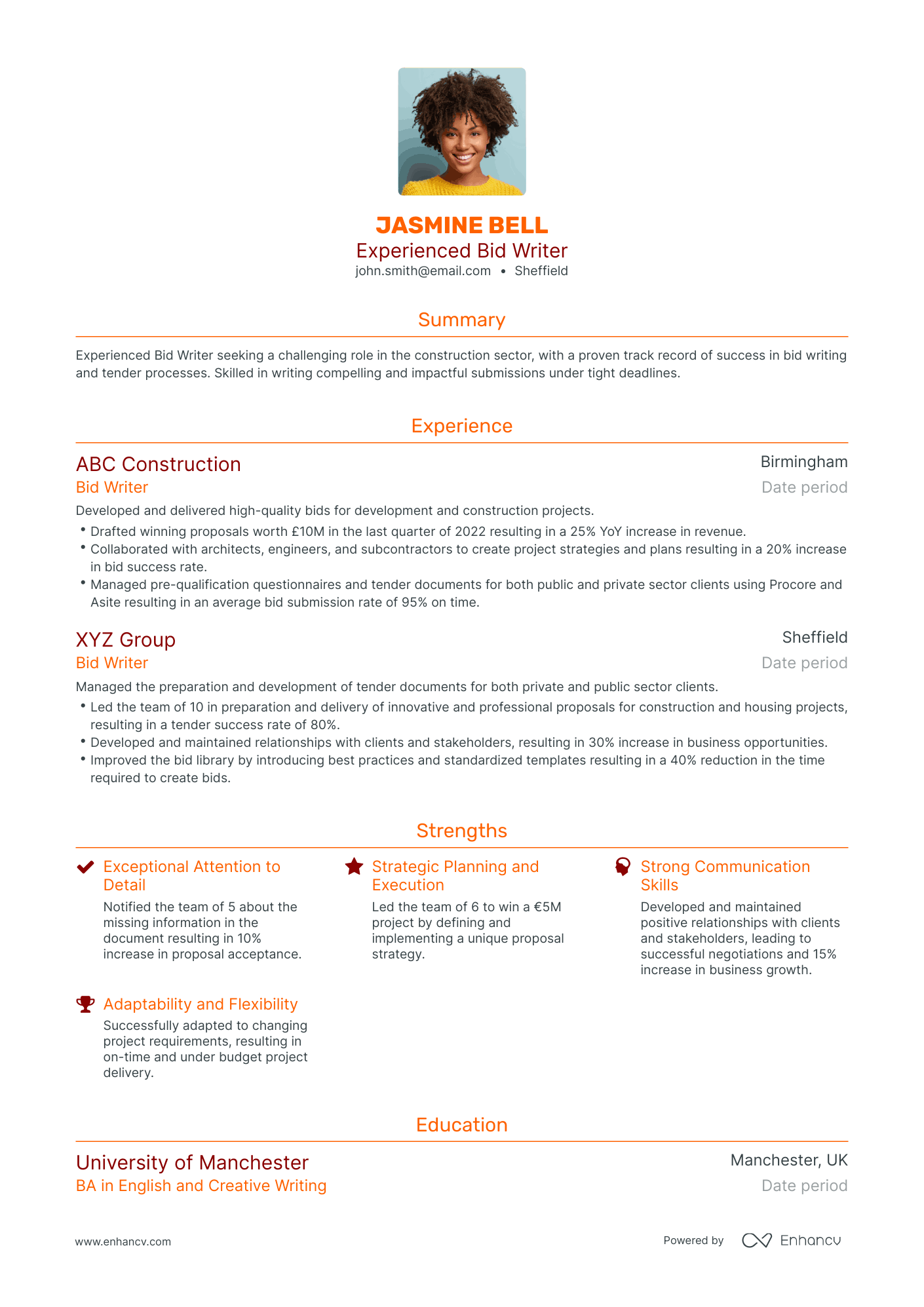 3 Writer CV Examples for 2023