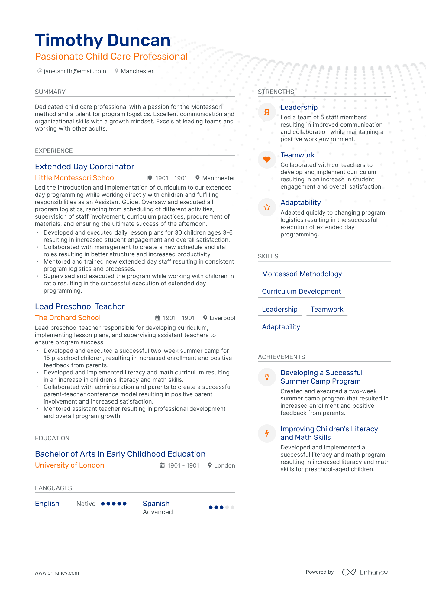3 Child Care CV Examples For 2024 3-child-care-cv-examples-for-2024