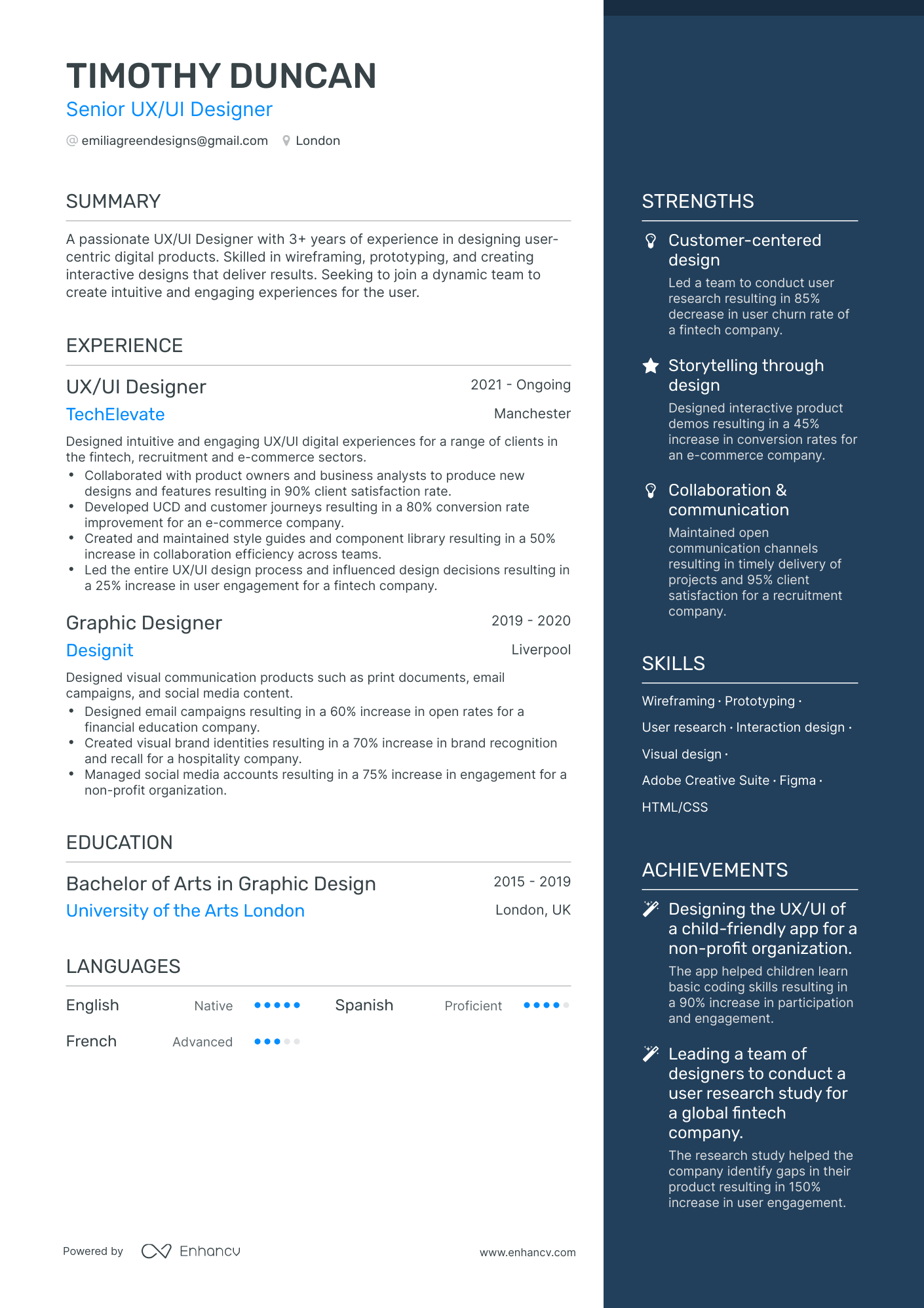 3 UI Designer CV Examples for 2023