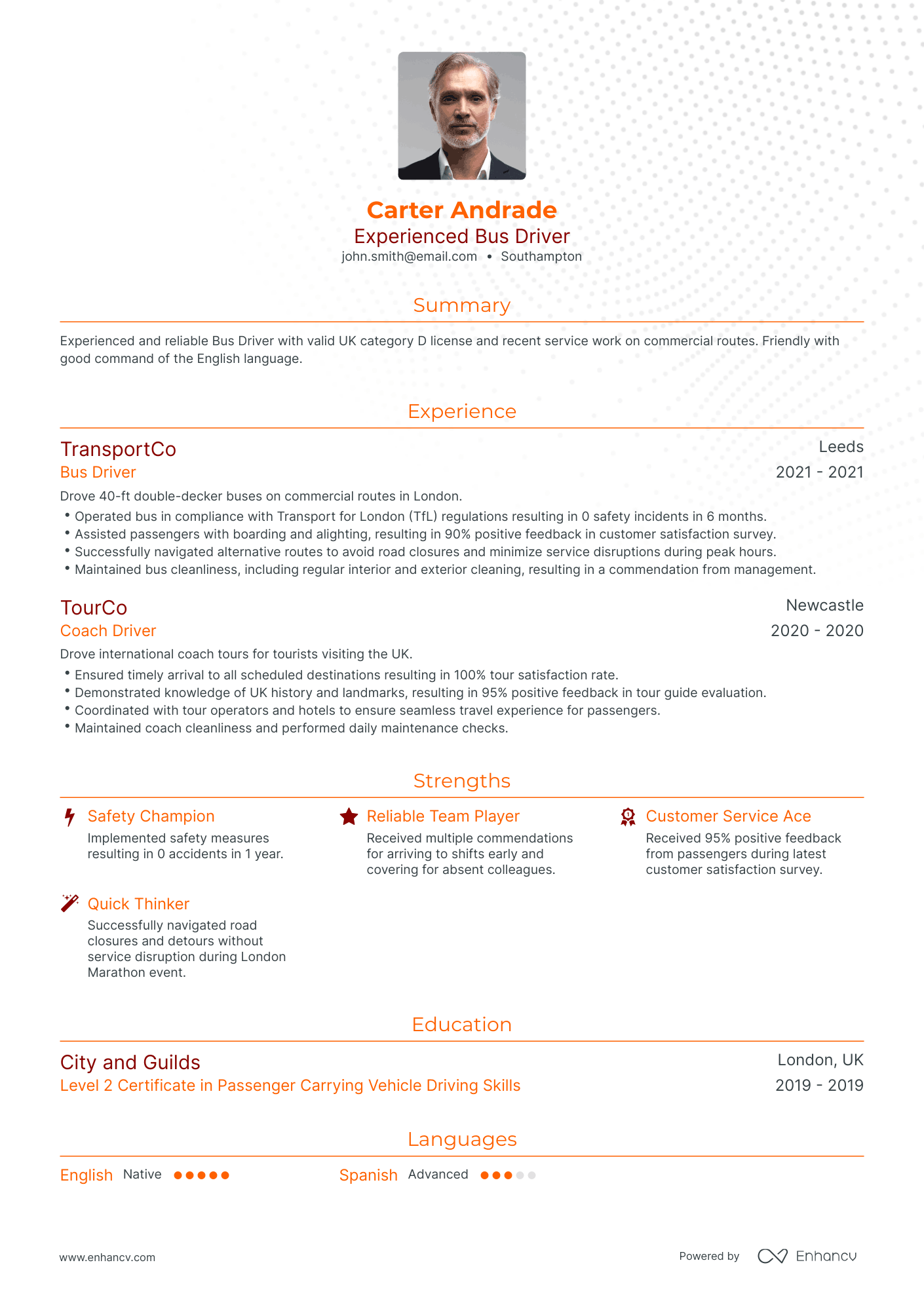 3 Driver CV Examples for 2023