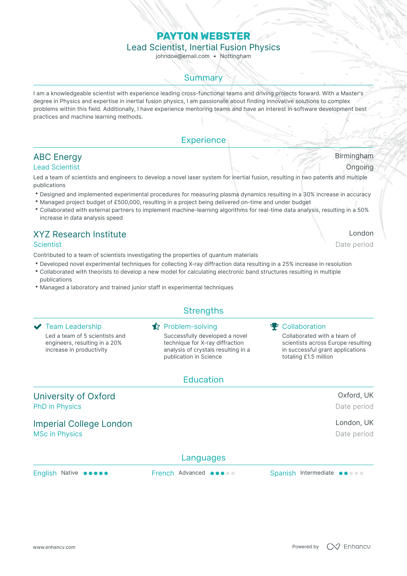 3 Scientist CV Examples for 2023