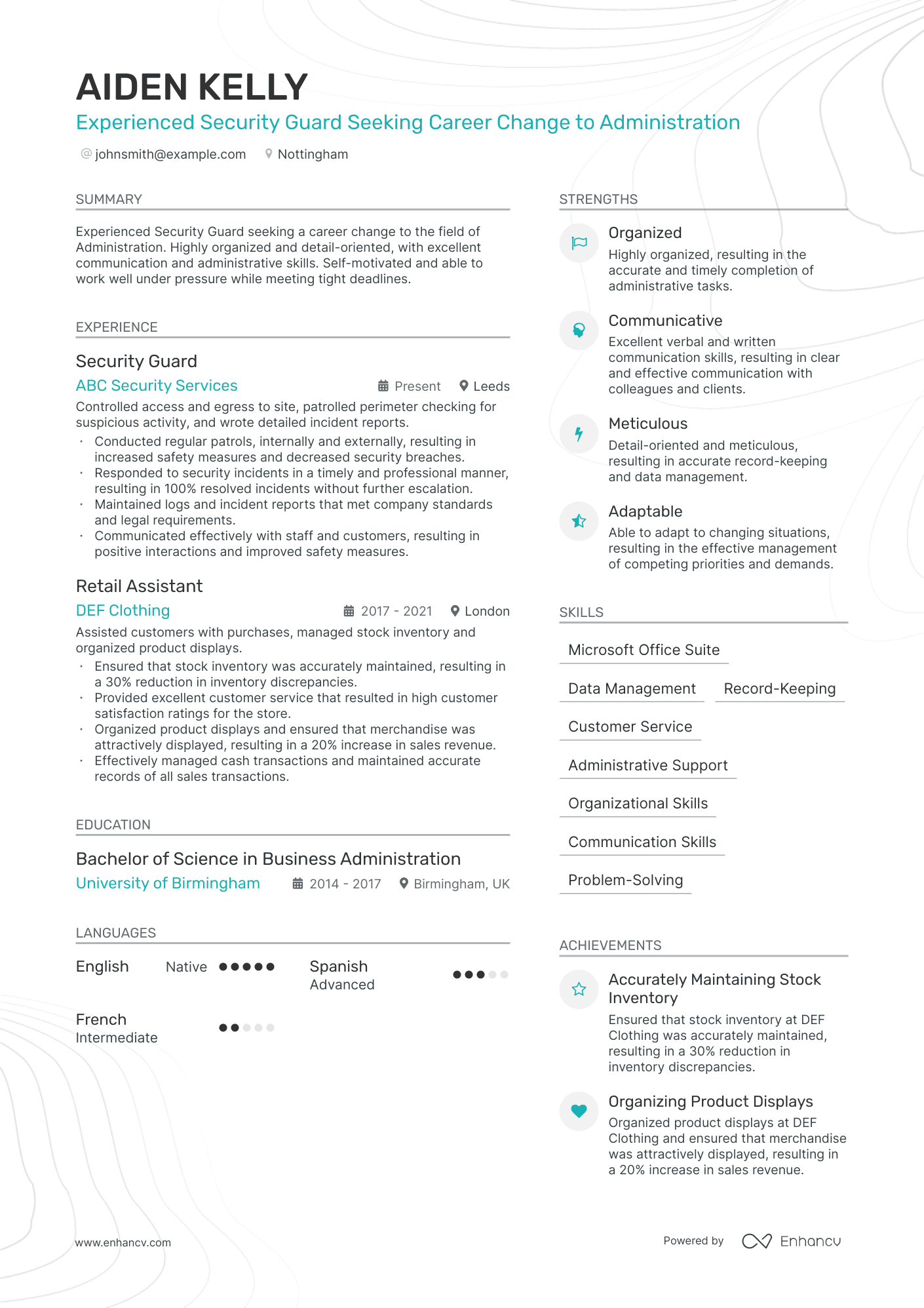 3 Security Guard CV Examples for 2024