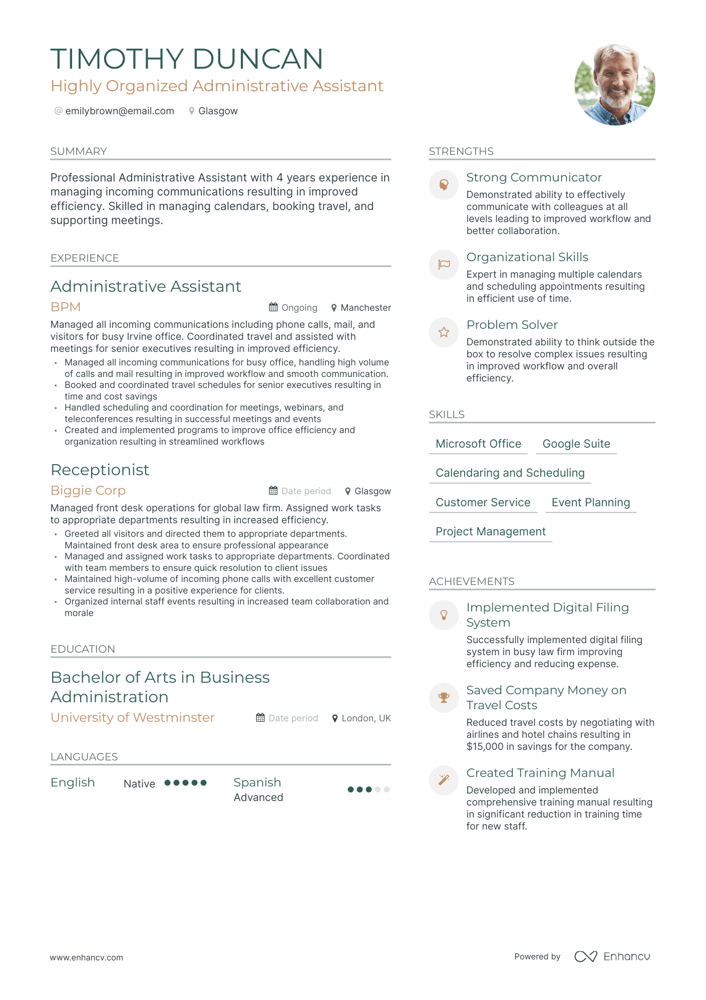 3 Administrative Assistant CV Examples for 2023