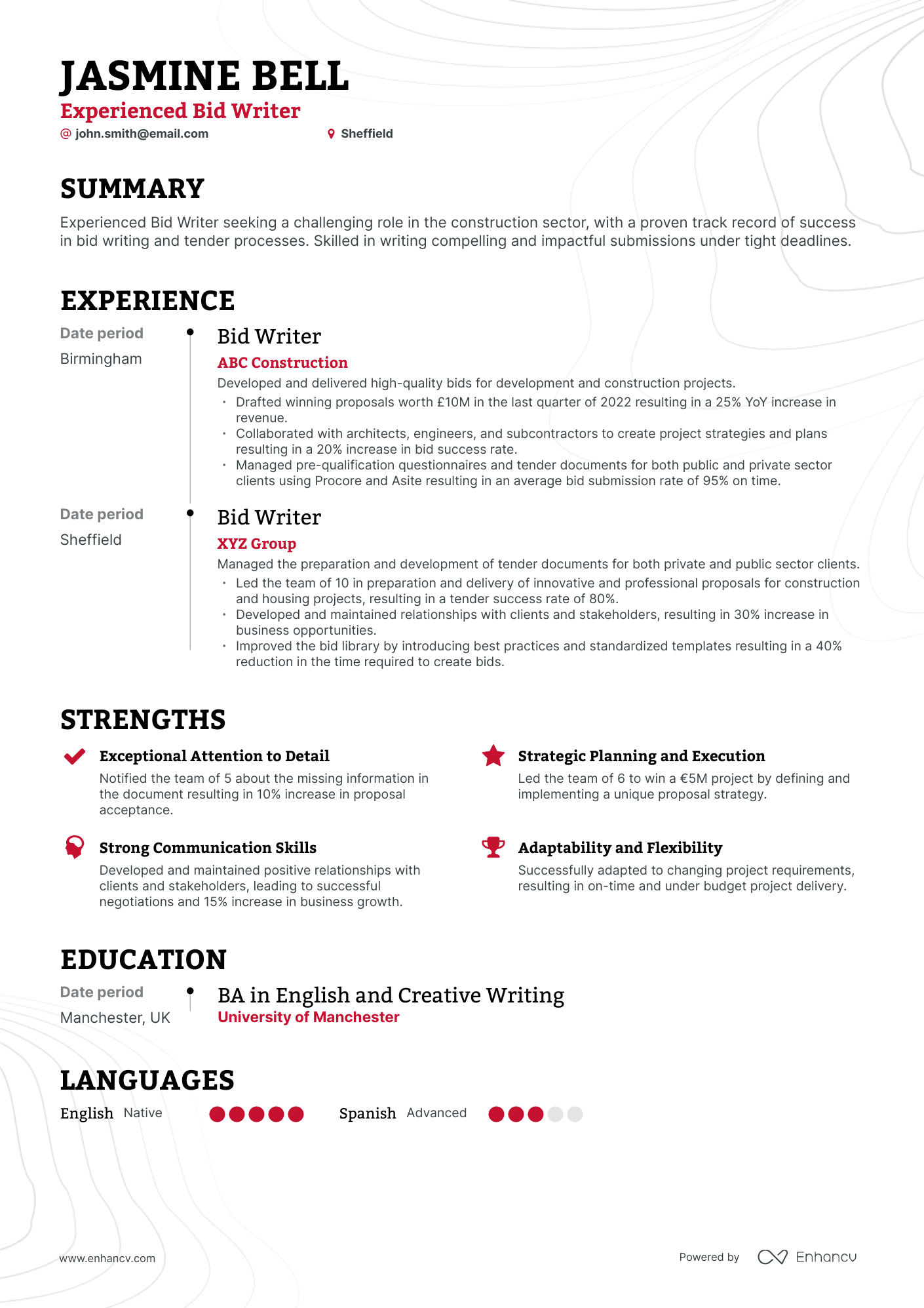 3 Writer CV Examples for 2023