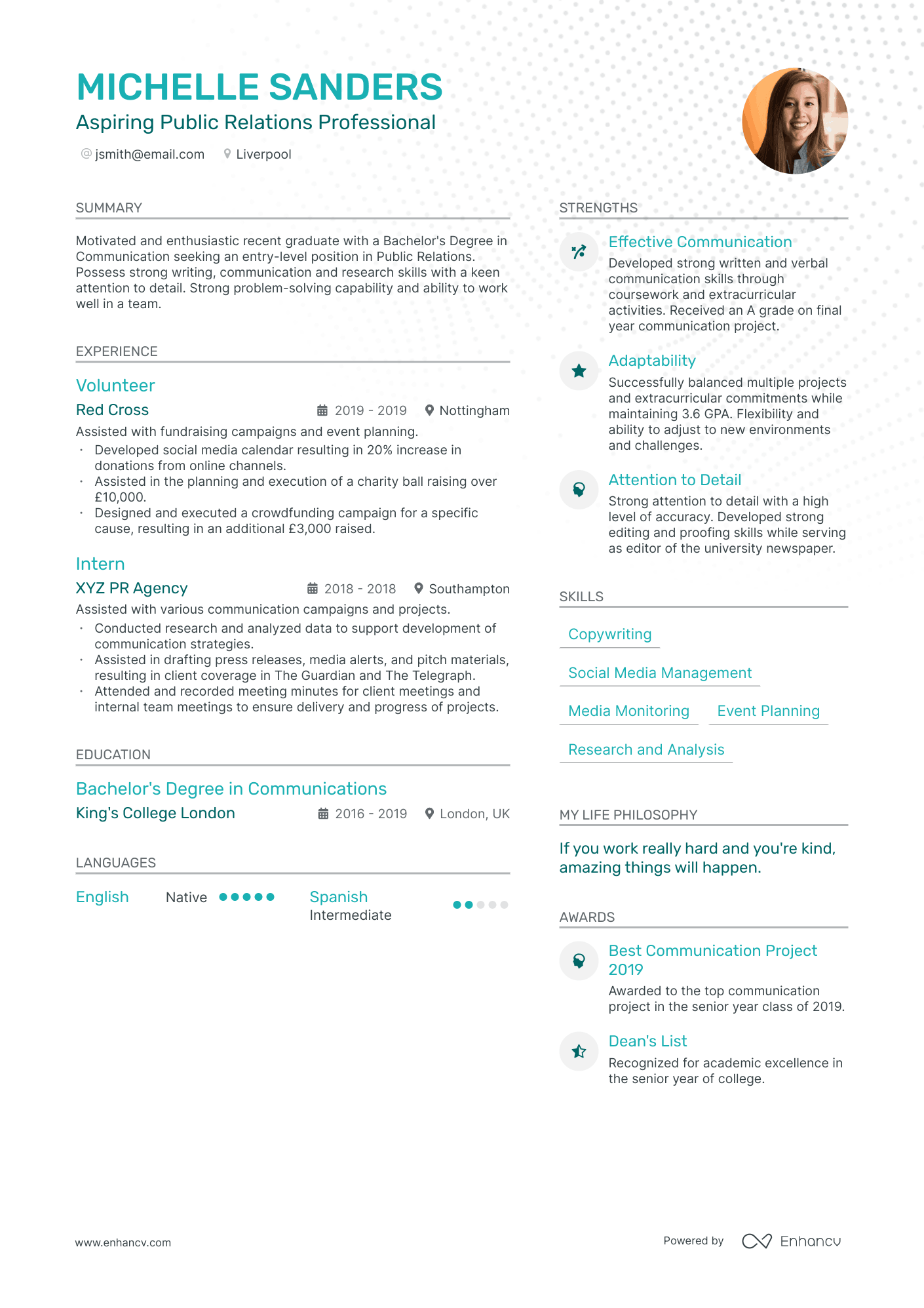 3 Public Relations CV Examples for 2024