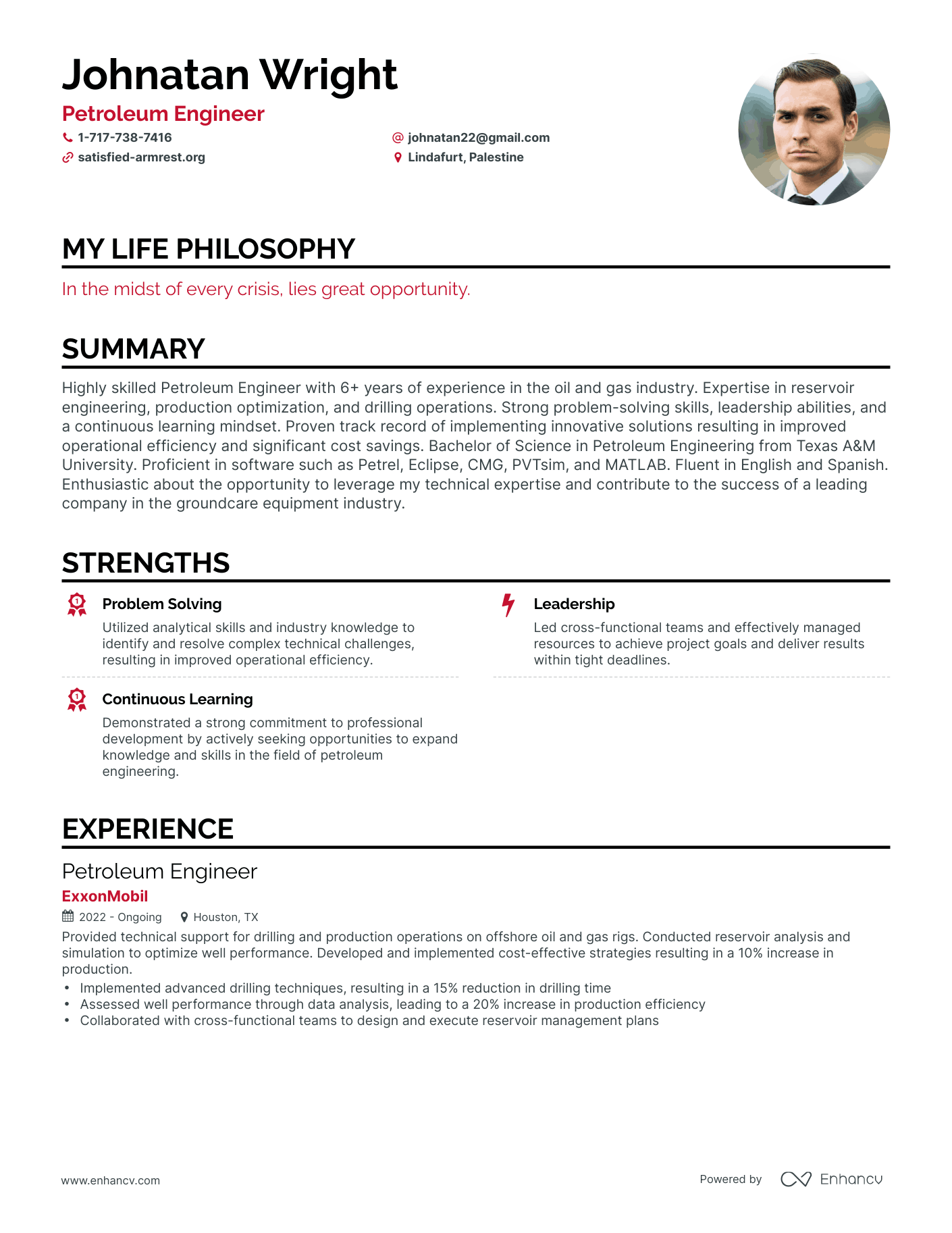 3 Successful Petroleum Engineer Resume Examples And Writing Tips For 2024 3 Successful Petroleum Engineer Resume Examples And Writing Tips For 2024