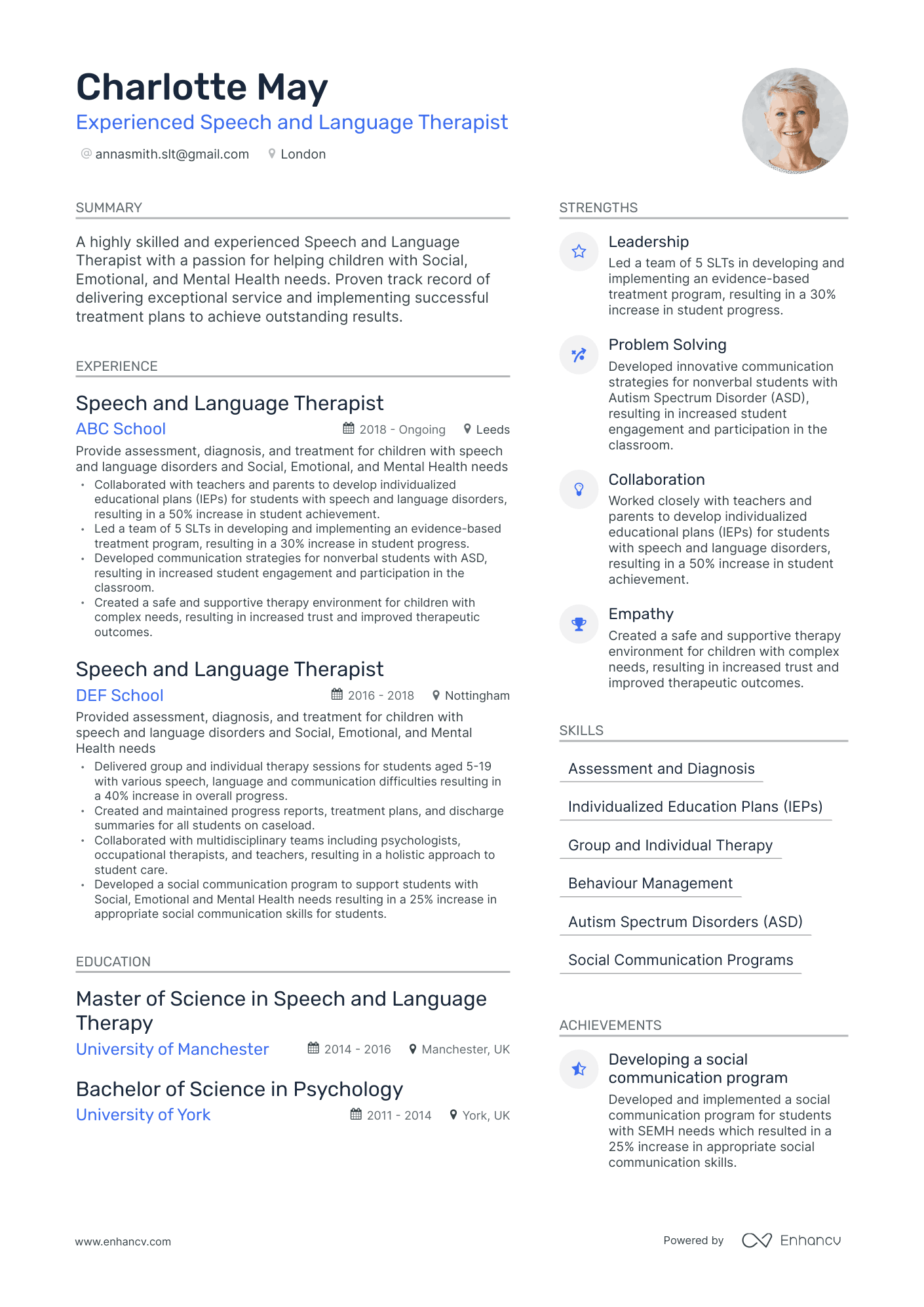 3 Therapist CV Examples for 2023