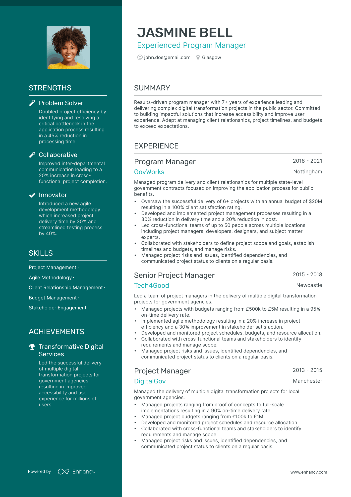 3 Program Manager CV Examples for 2024 3 Program Manager CV Examples for 2024