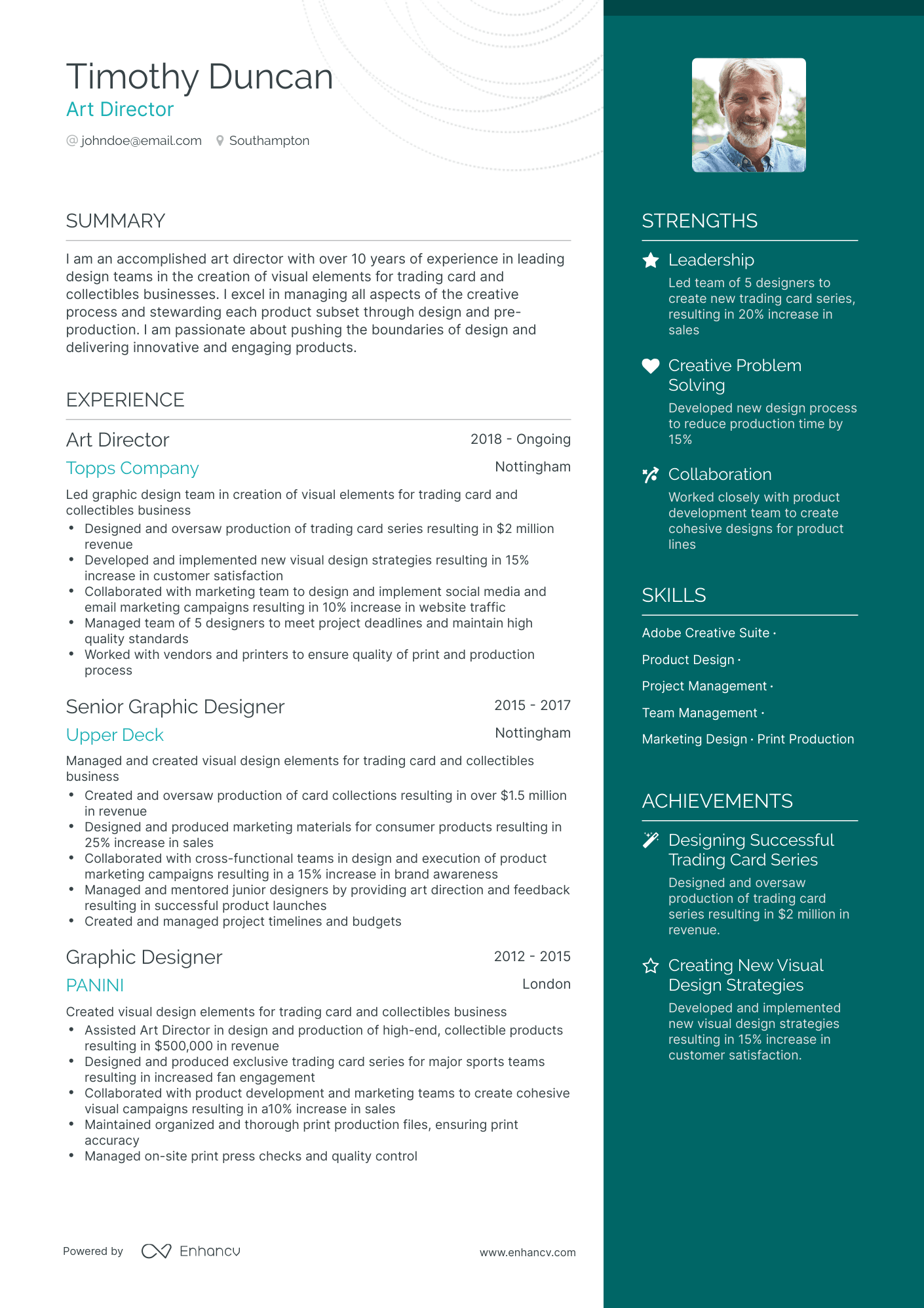 3 Art Director CV Examples for 2023