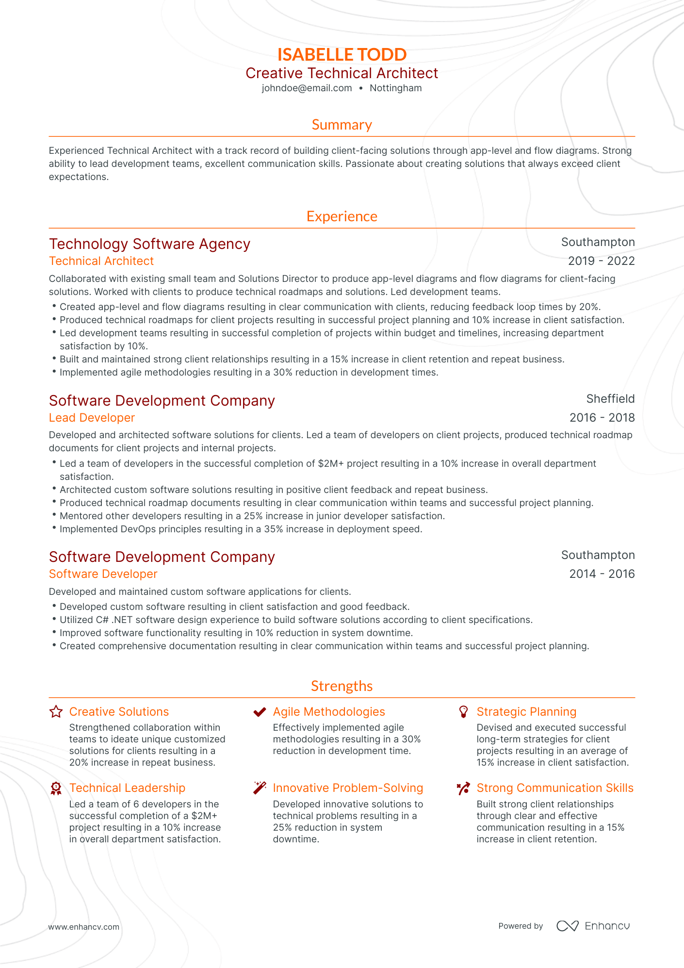 3 Software Architect CV Examples for 2023
