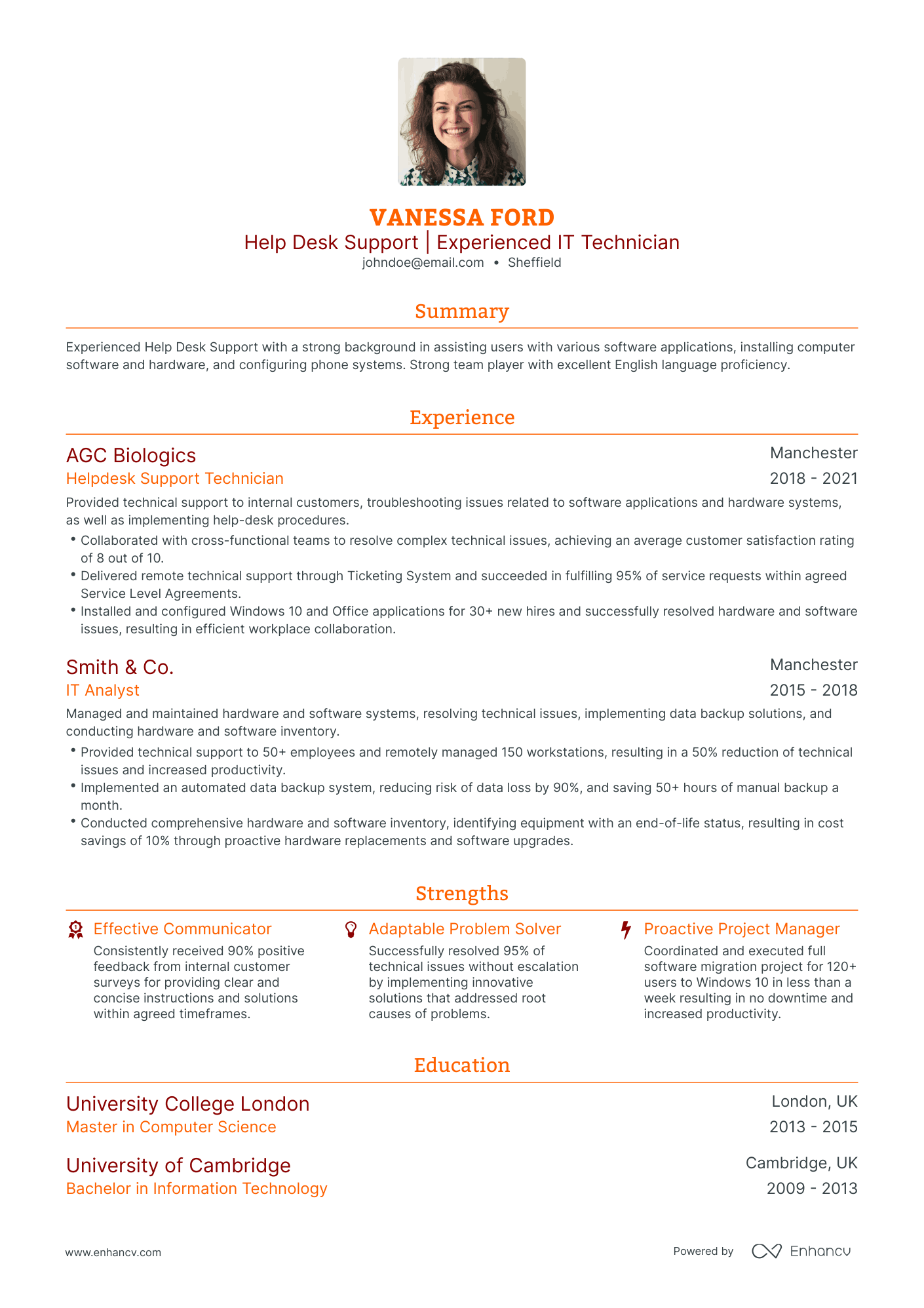 3 Help Desk CV Examples for 2023