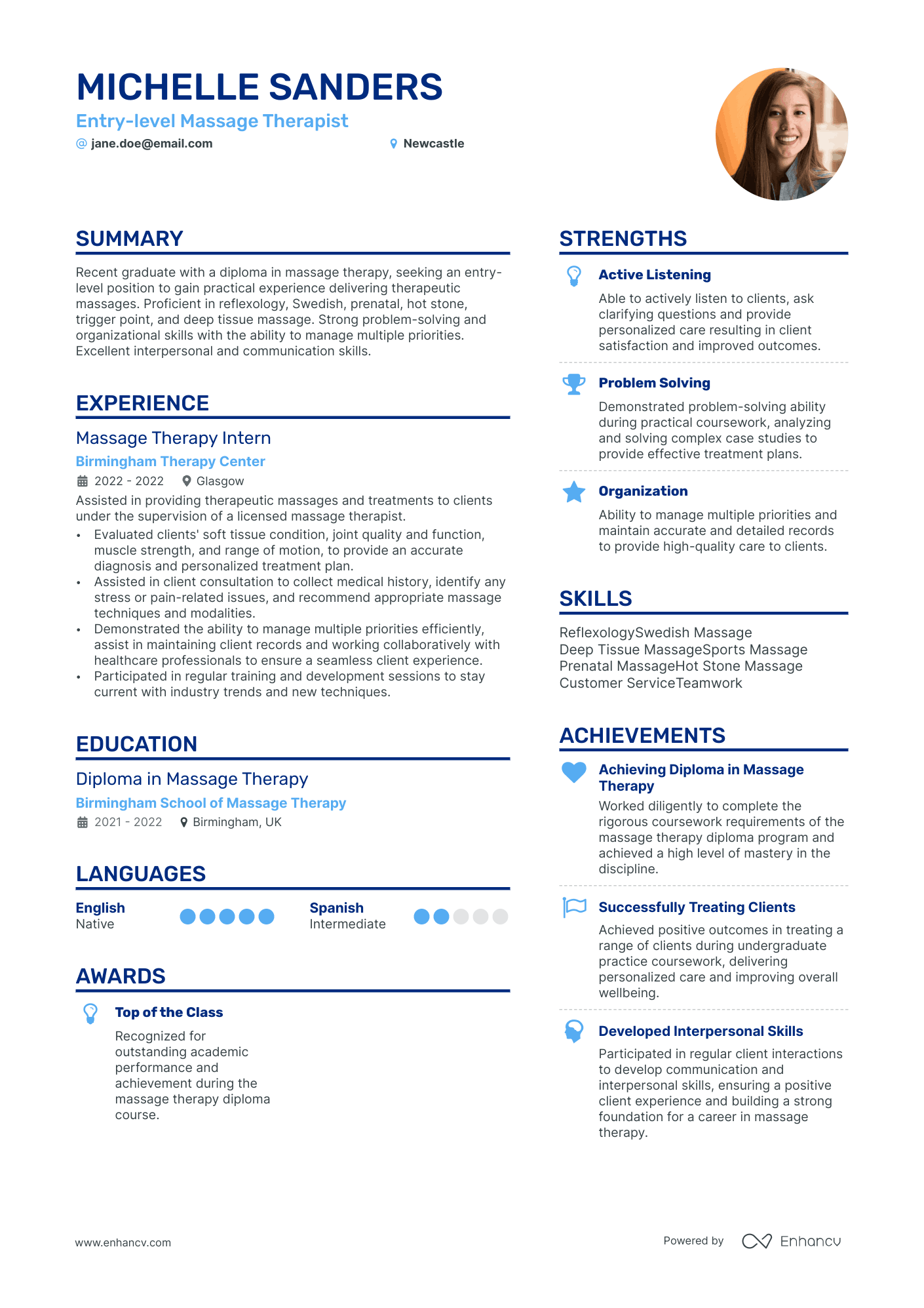 3 Massage Therapist CV Examples for 2024