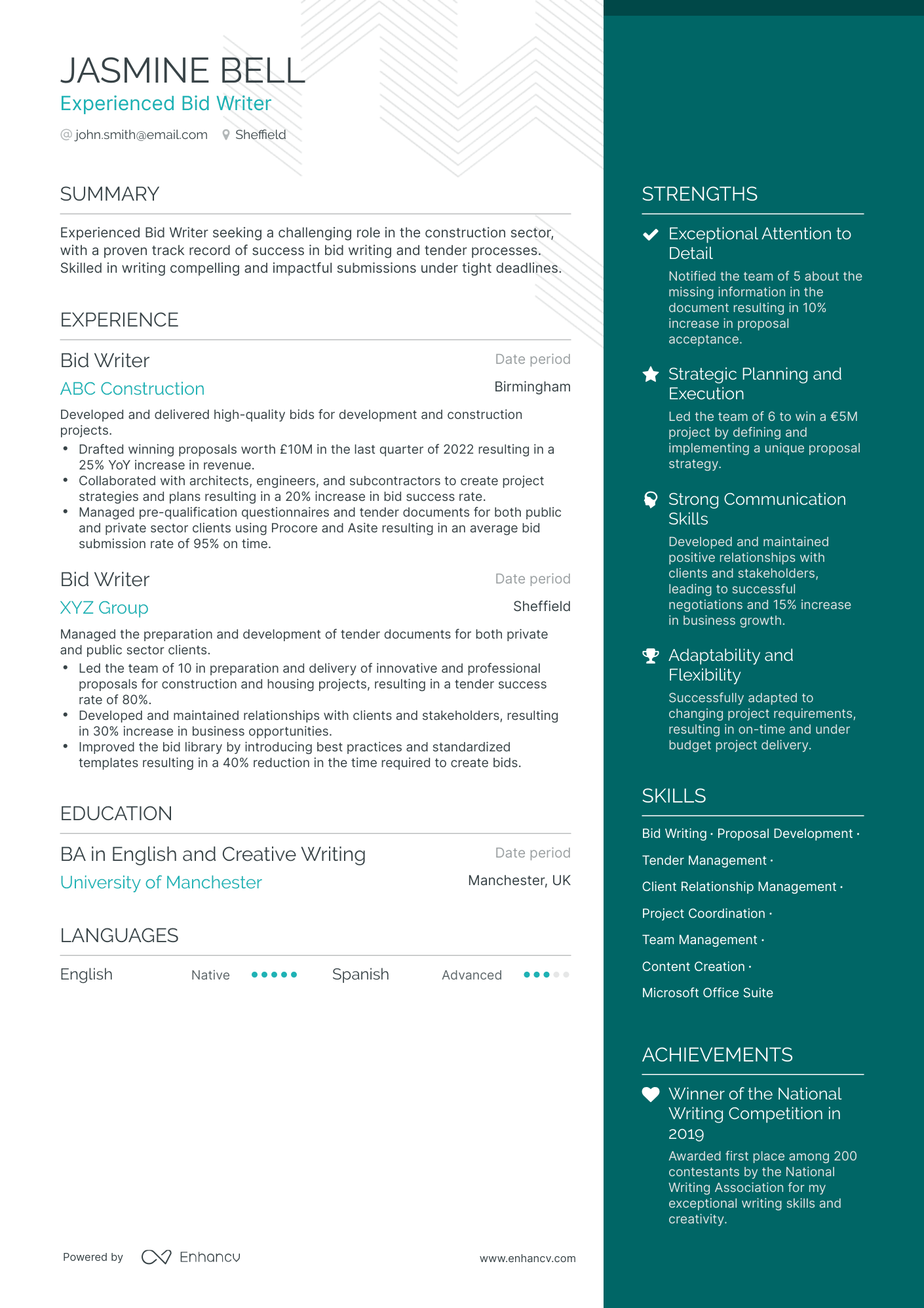 3 Writer CV Examples for 2023